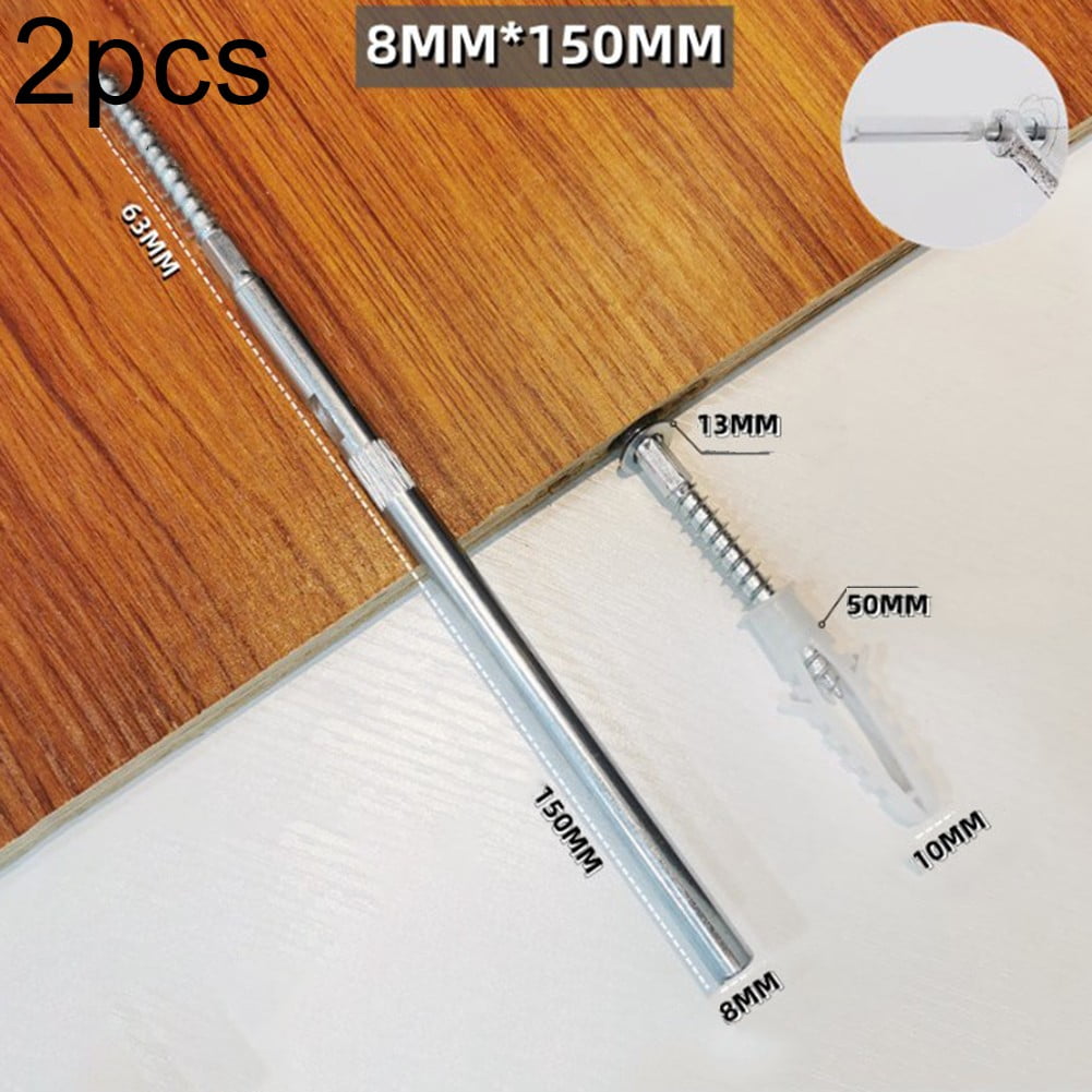 2 Pieces Floating Shelf Metal Brackets with Screws for Floating Wood ...