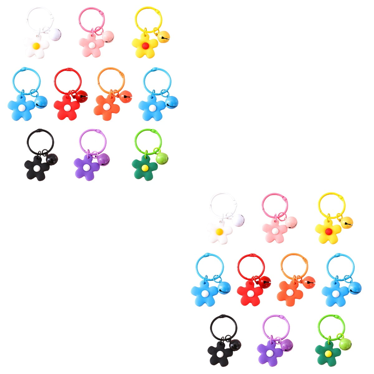 2 Pieces Flower Keychain Braided Backpack Keychains for Kids of The Lid ...