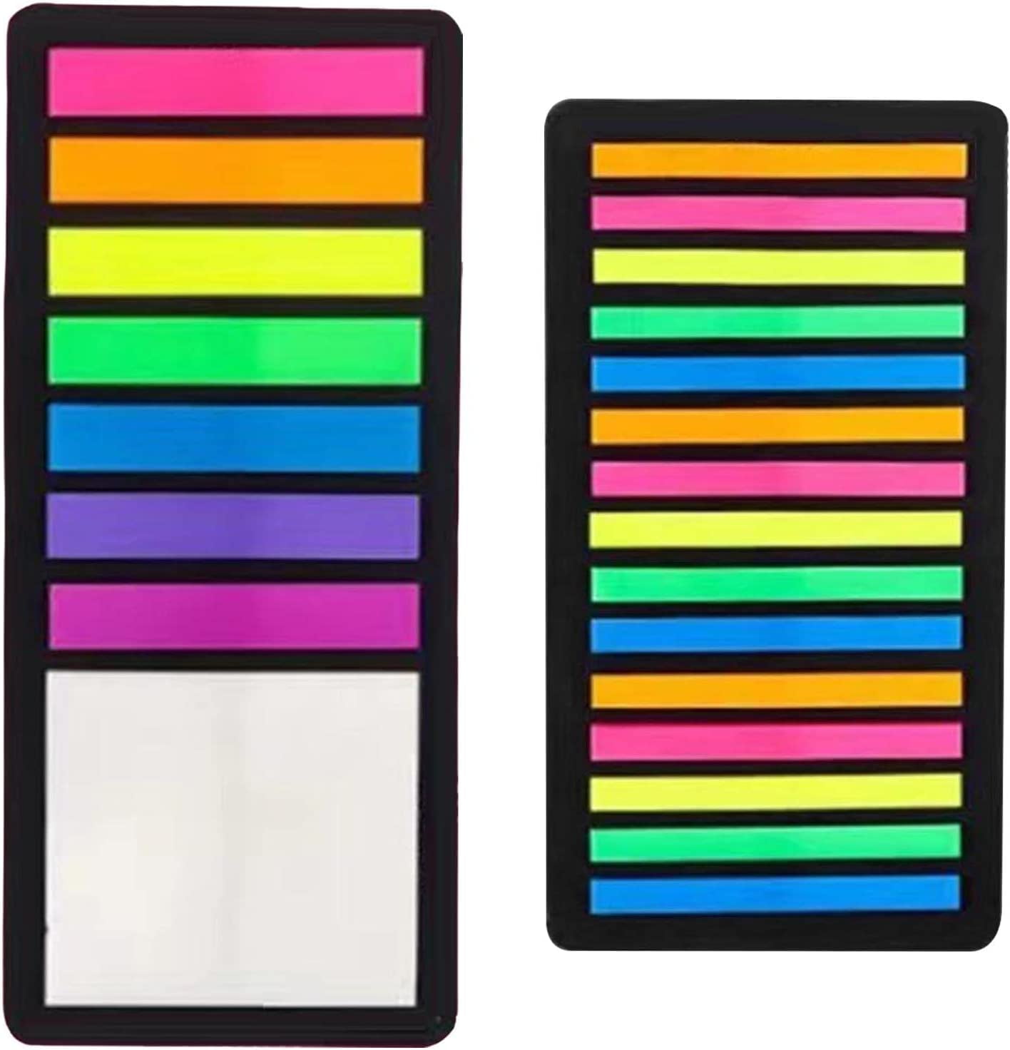 2 Pieces Fluorescent Colored Sticky Tabs, Index Tabs,Memo Sticker Paper ...