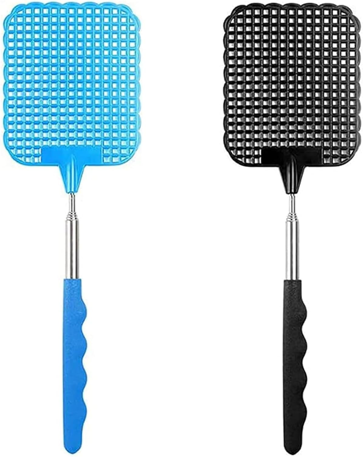 2 Pieces Fly Swatter, Extendable Fly Swatter, Manual Fly Swatter, Fly ...