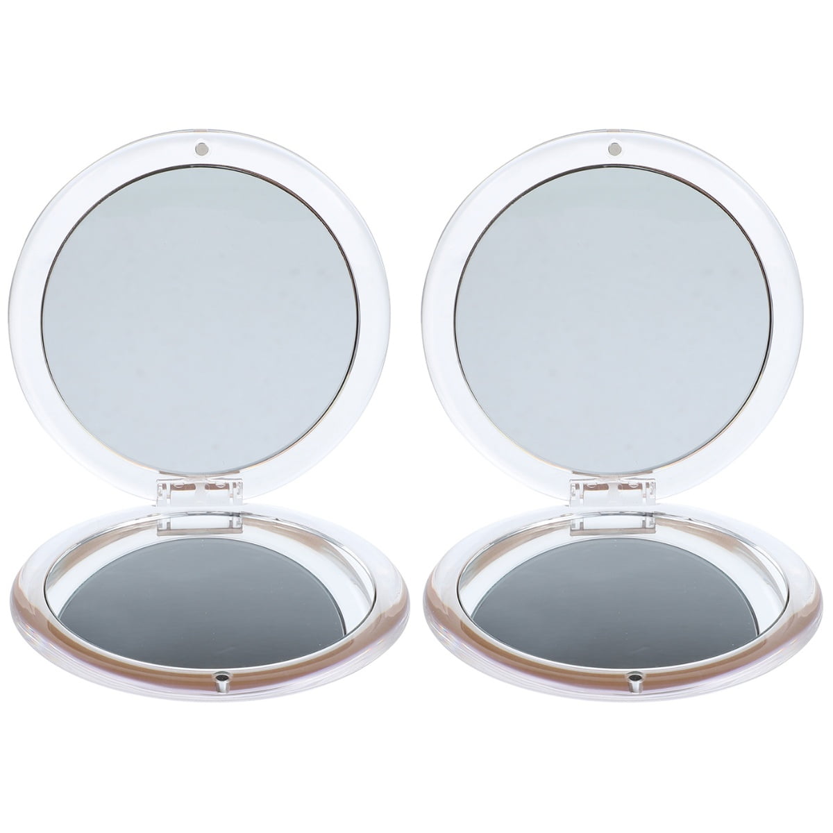 2 Pieces Folding Vanity Mirror Makeup Magnifying Foldable Mini Mirrors