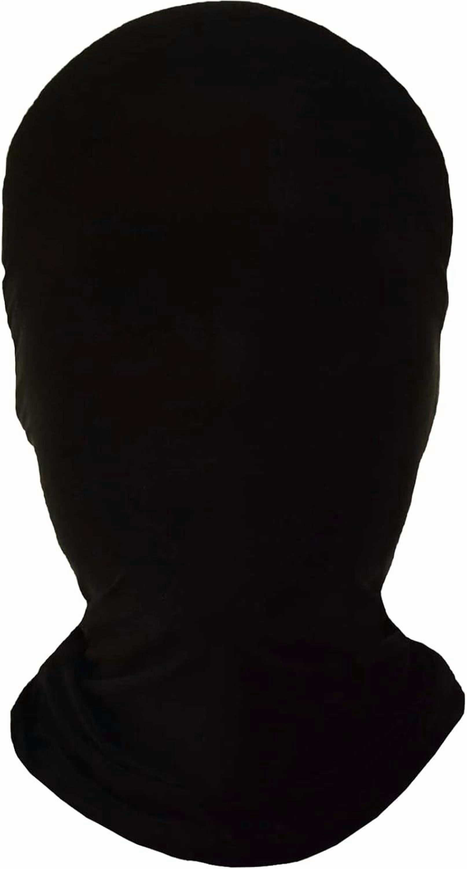 2 Pieces Full Face Mask, BW 2nd Skin Masks,Halloween Spandex Hood for ...