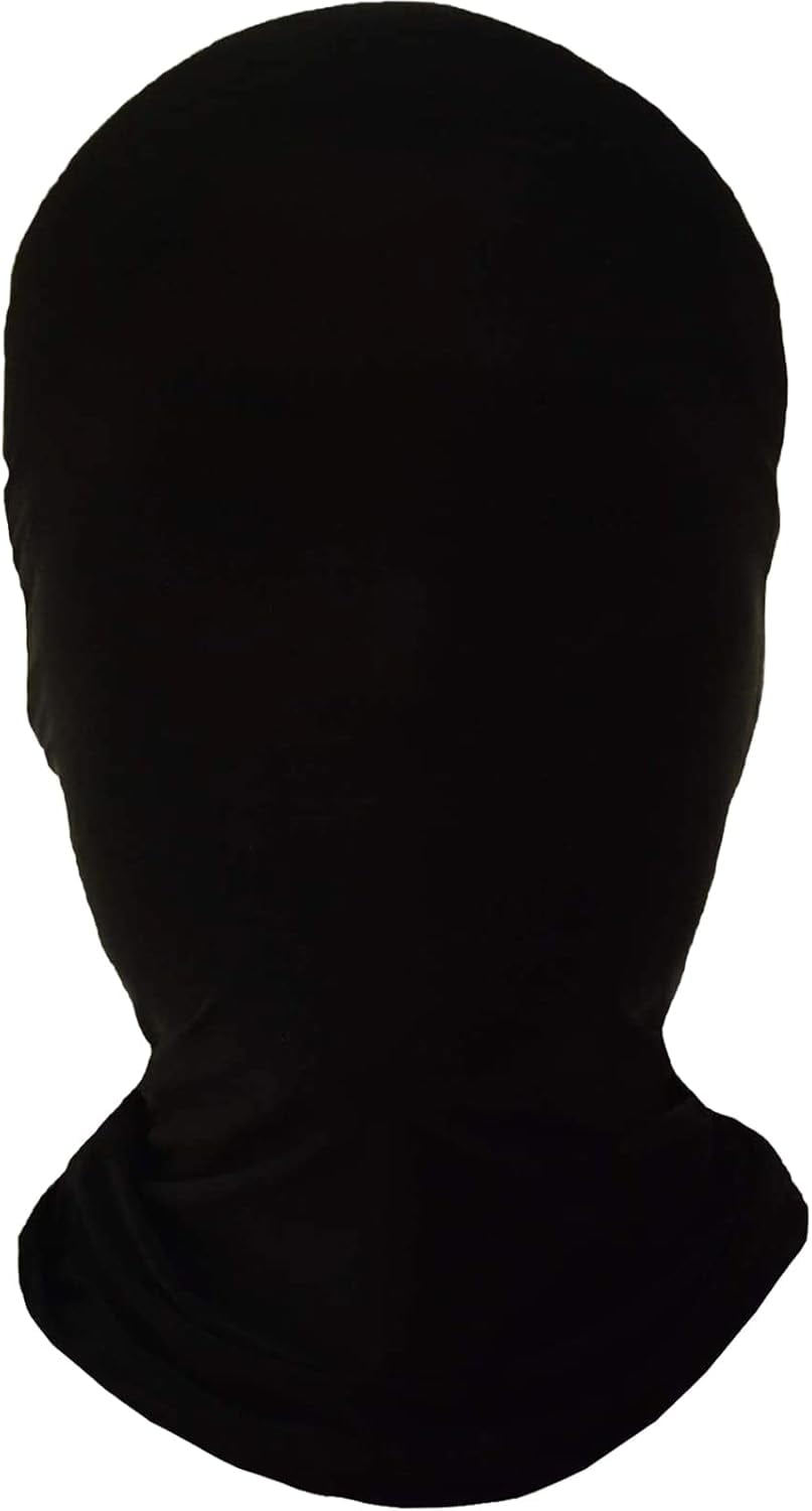 2 Pieces Full Face Mask, BW 2nd Skin Masks,Halloween Spandex Hood for ...