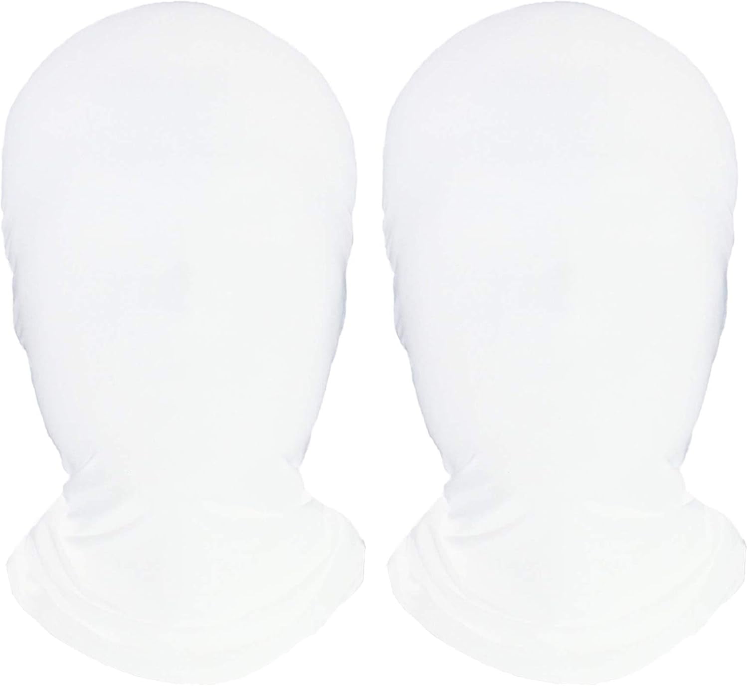 2 Pieces Full Face Mask, BW 2nd Skin Masks,Halloween Spandex Hood for ...