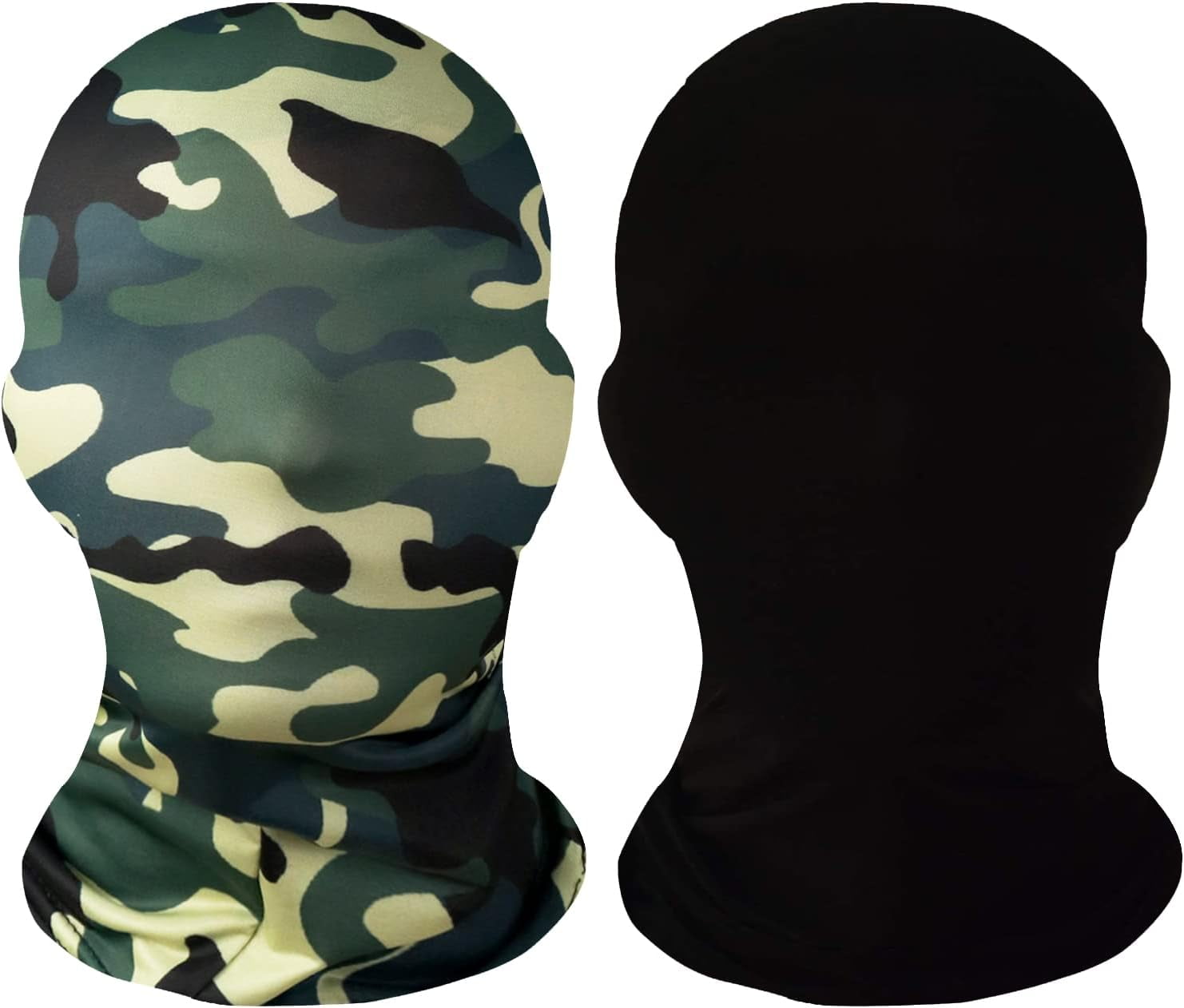 2 Pieces Full Face Mask, Skin Masks, Halloween Spandex Hood for Unisex ...