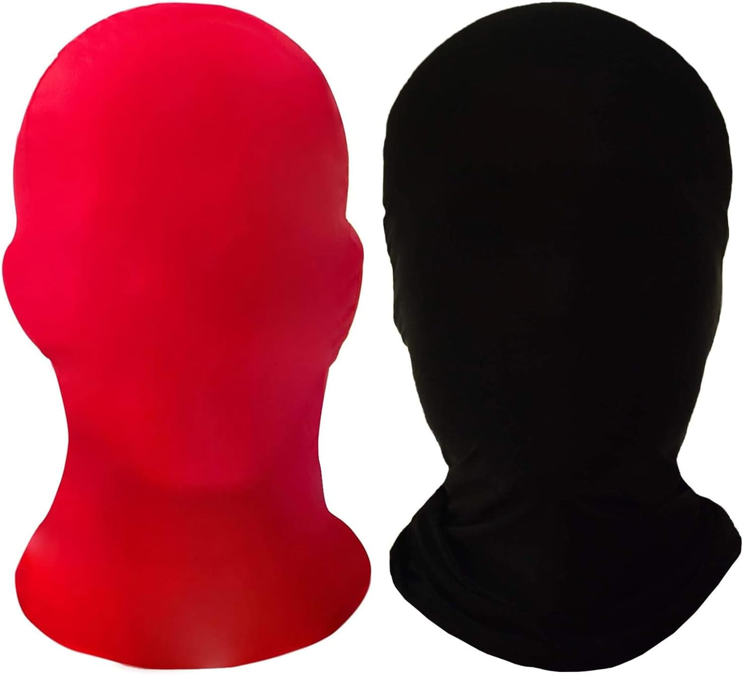2 Pieces Full Face Mask, Skin Masks, Halloween Spandex Hood for Unisex ...