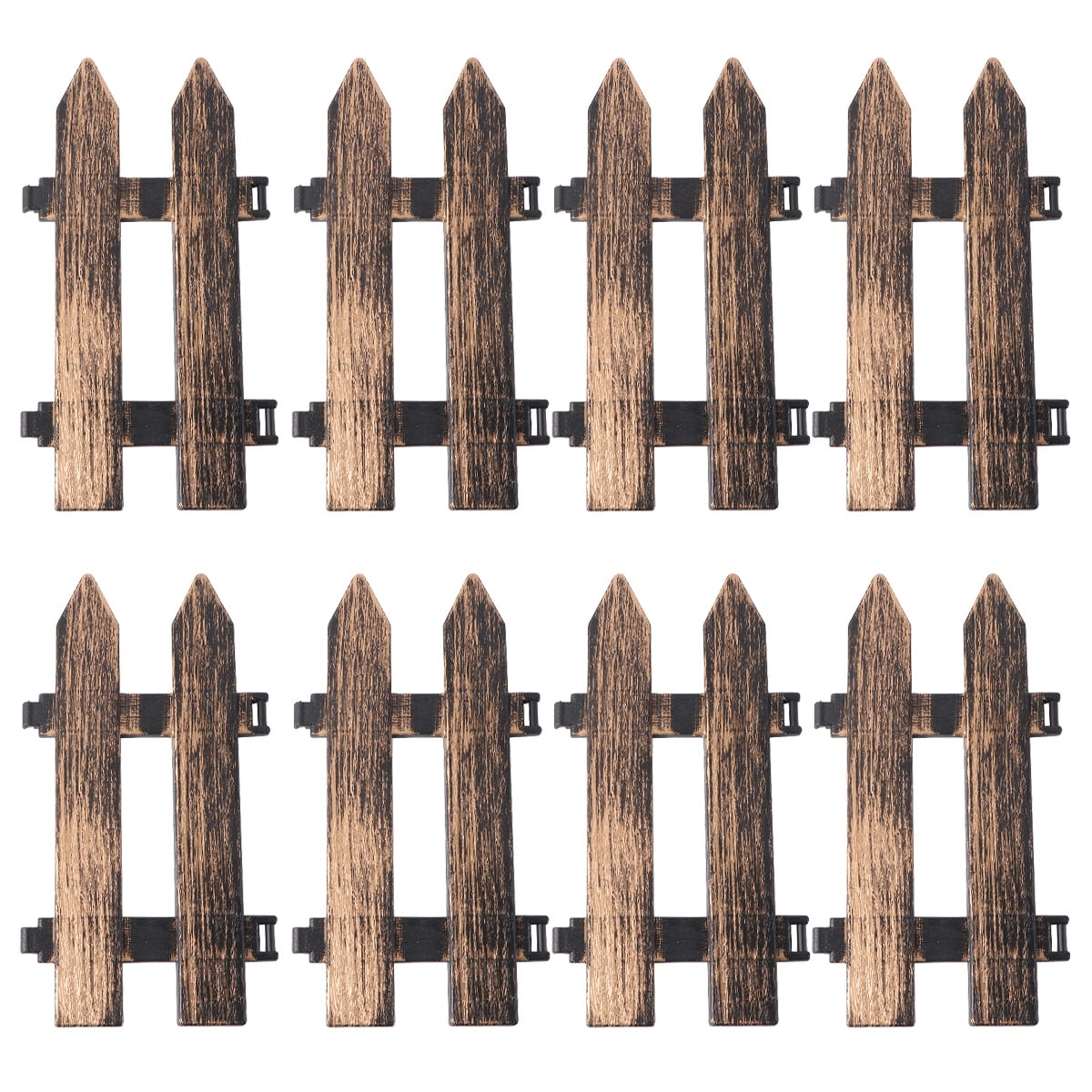 2 Pieces Garden Edging Guard Picket Fence Miniature - Walmart.com