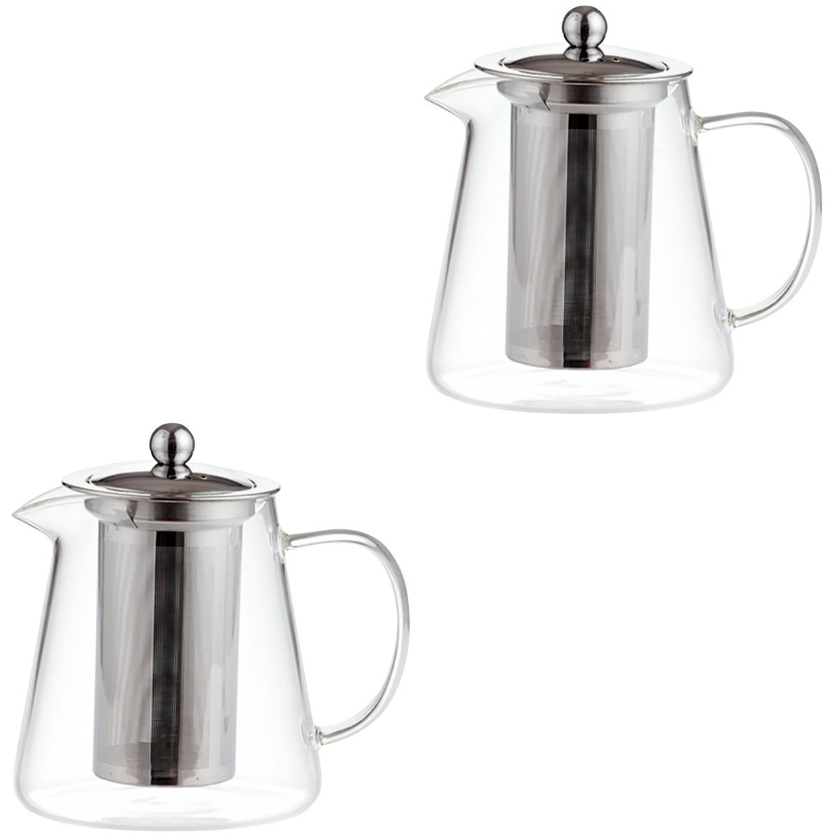 2 Pieces Glass Flower Teapot Household Stovetop Coffee Urns Coffee+pot ...