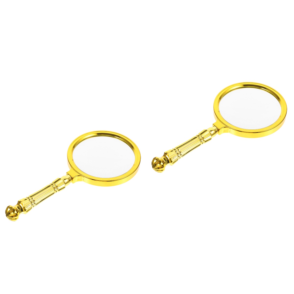 2 Pieces Gold Plated Glass Sensor Lighted Monitor Bar Toy Magnifier ...