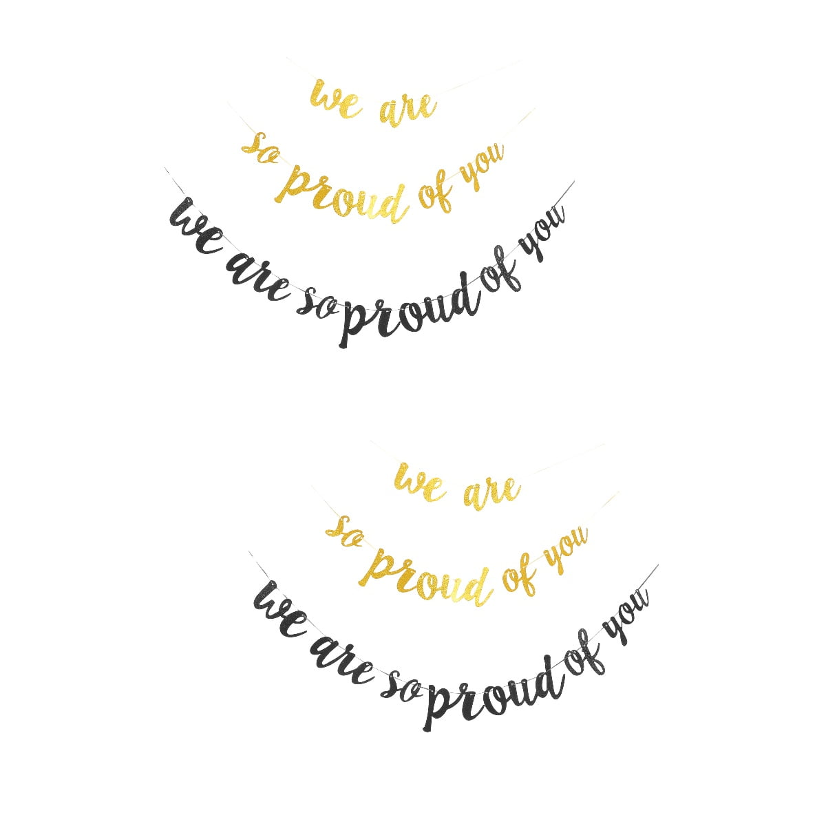 2 Pieces Graduation Banners Wedding Decorations Pull Flower - Walmart.com