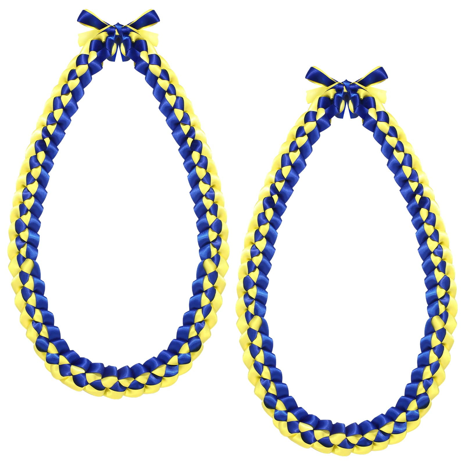 2 Pieces Graduation Ribbon SSF20 Leis Class of Braided Necklace Blue ...