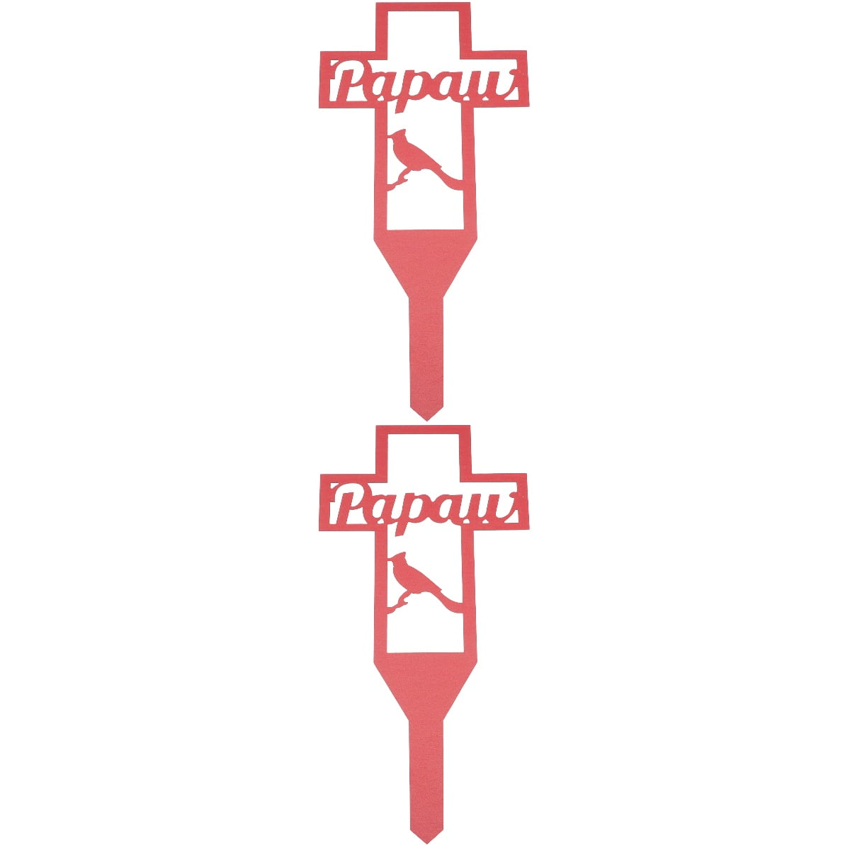 Set of 2 Easter Cross Grave Markers for Cemetery Lawn Decoration ...