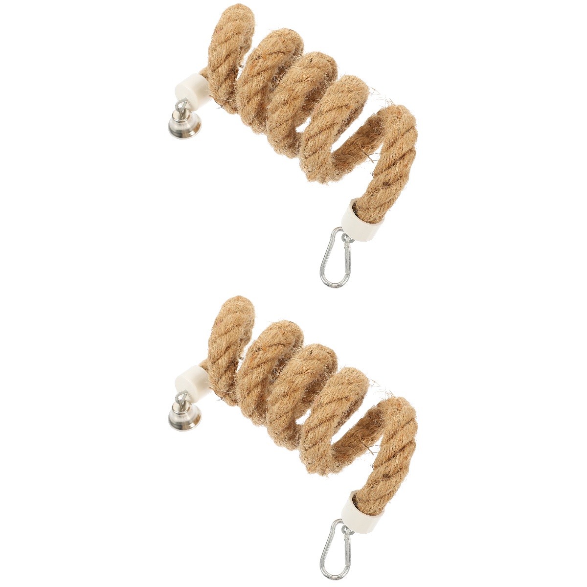 2 Pieces Hanging Rope Toy Small Bird Toys Bird Stands for Parrots ...