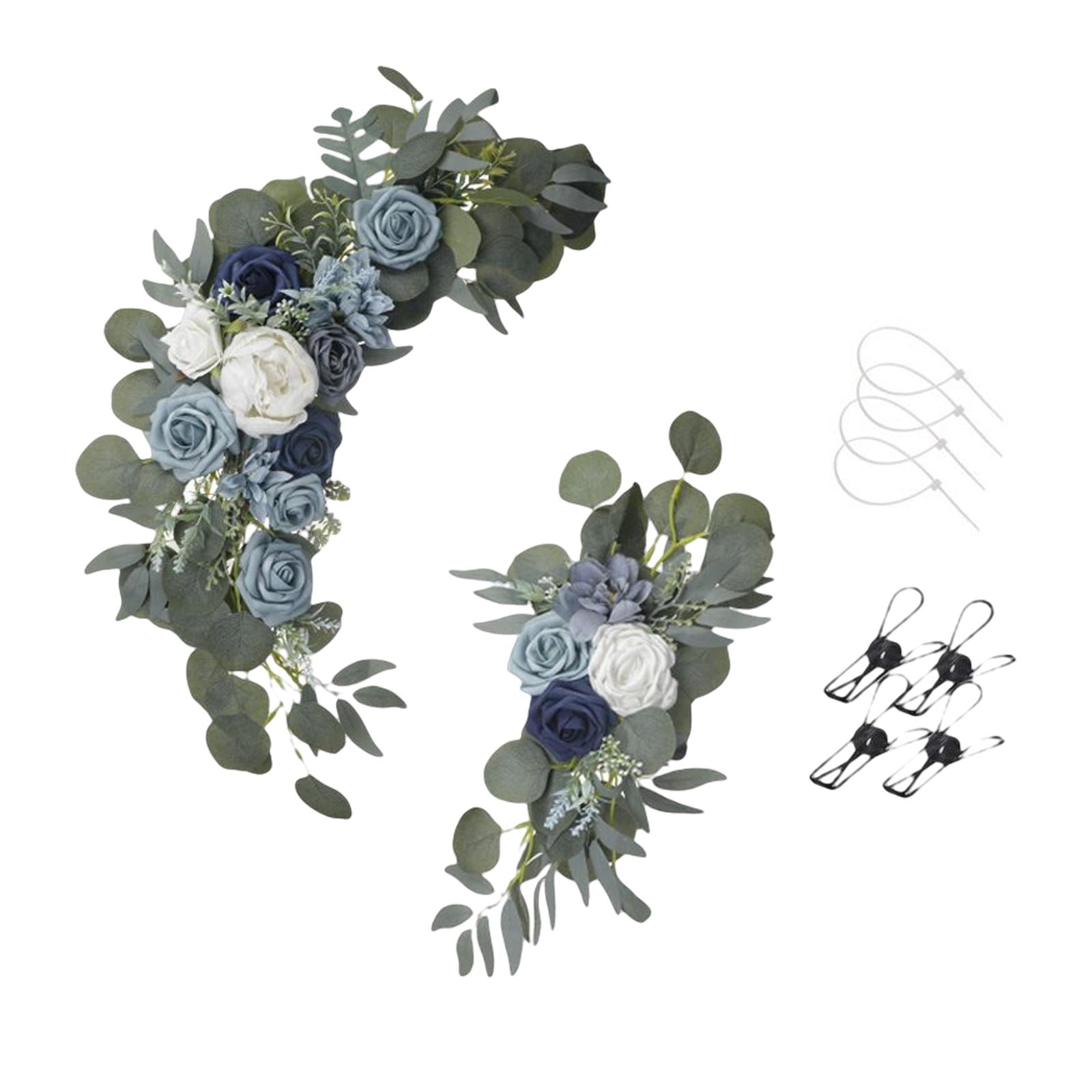2 Pieces Hanging artificial flowers Swag Simulation Garland Wedding ...