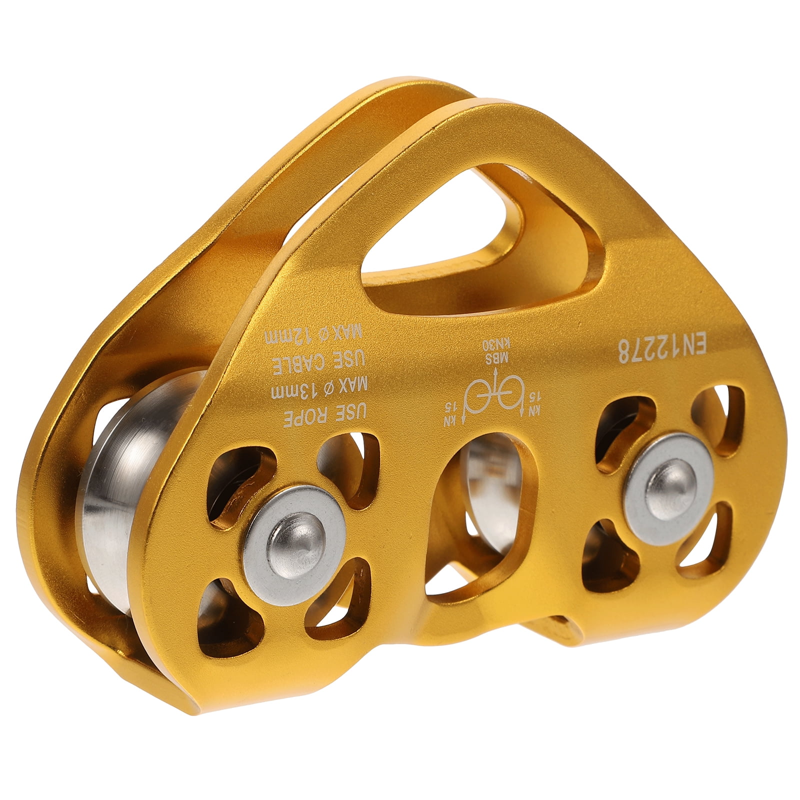 2 Pieces Heart-shaped Pulley Double Retractable Mountaineering Cable ...