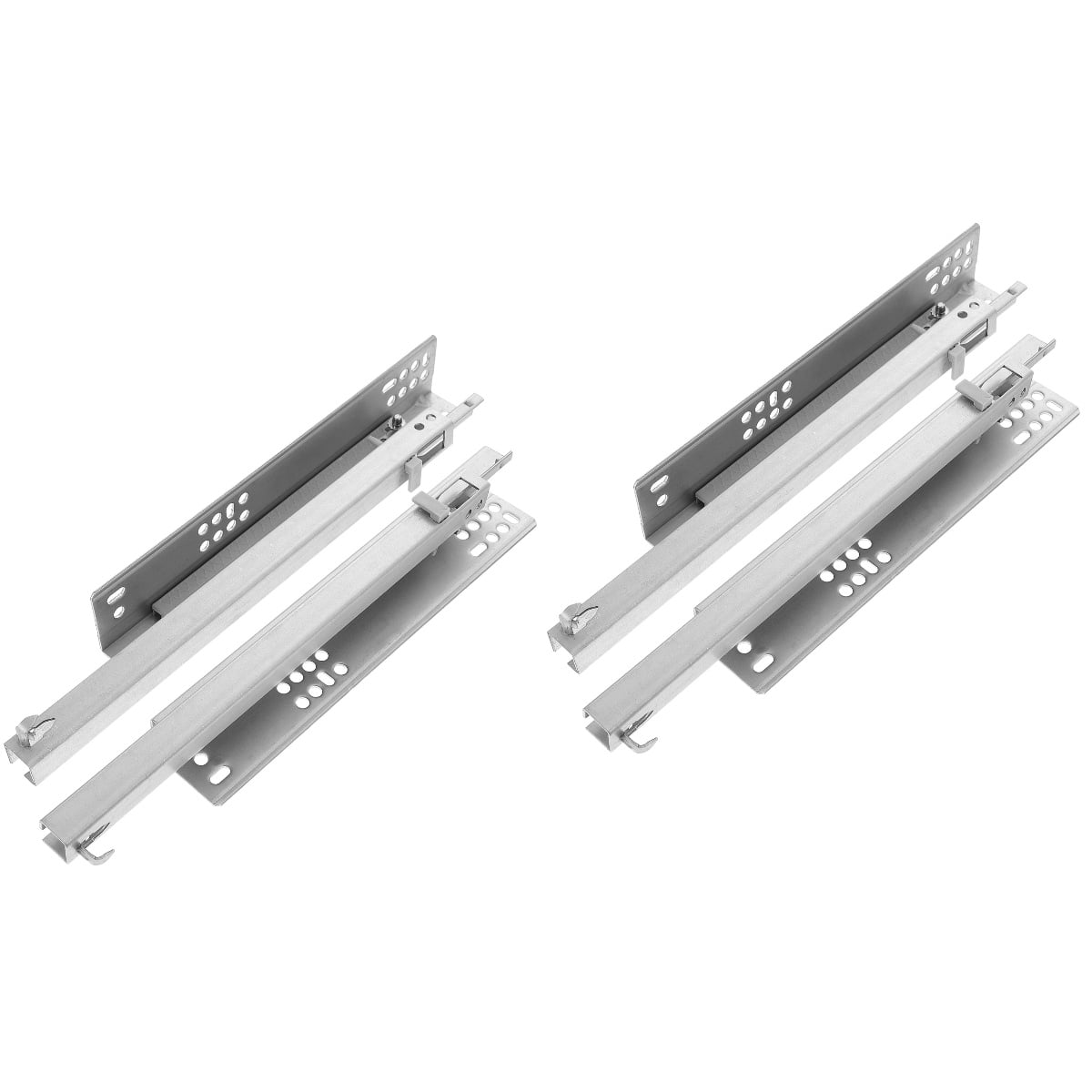 2 Pieces Heavy Duty Drawer Slides Track Dresser Rails Silver - Walmart.com