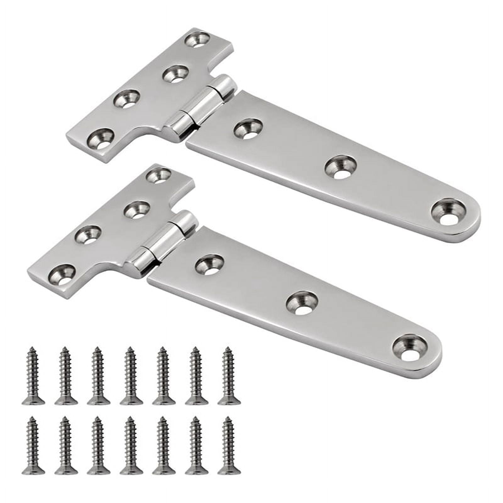 2 Pieces Heavy Duty T Hinge 6Inch x 3Inch Casting Hinge 316 Stainless ...