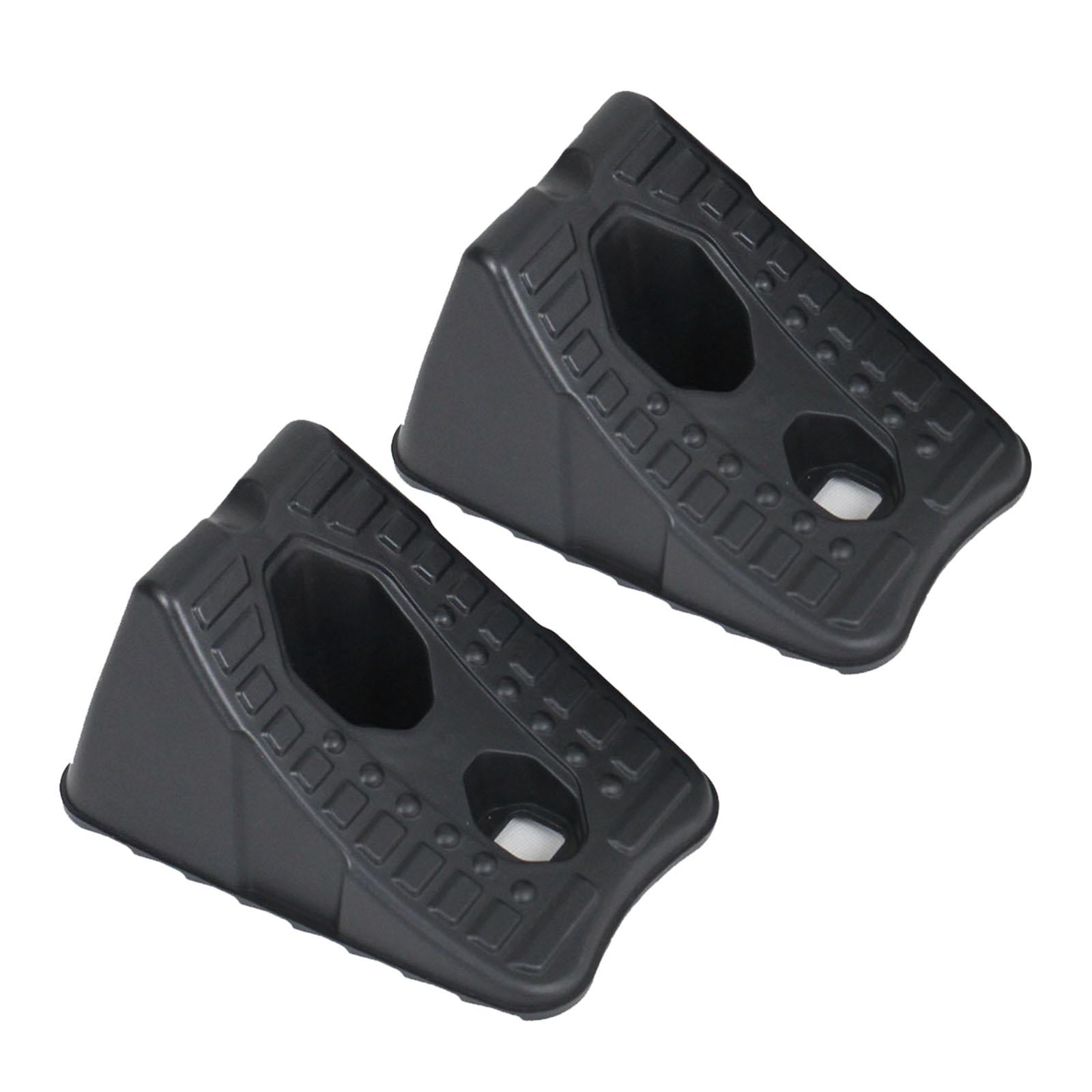 2 Pieces Heavy Duty Wheel Chocks Durable Tire Stopper for RV Truck Auto ...