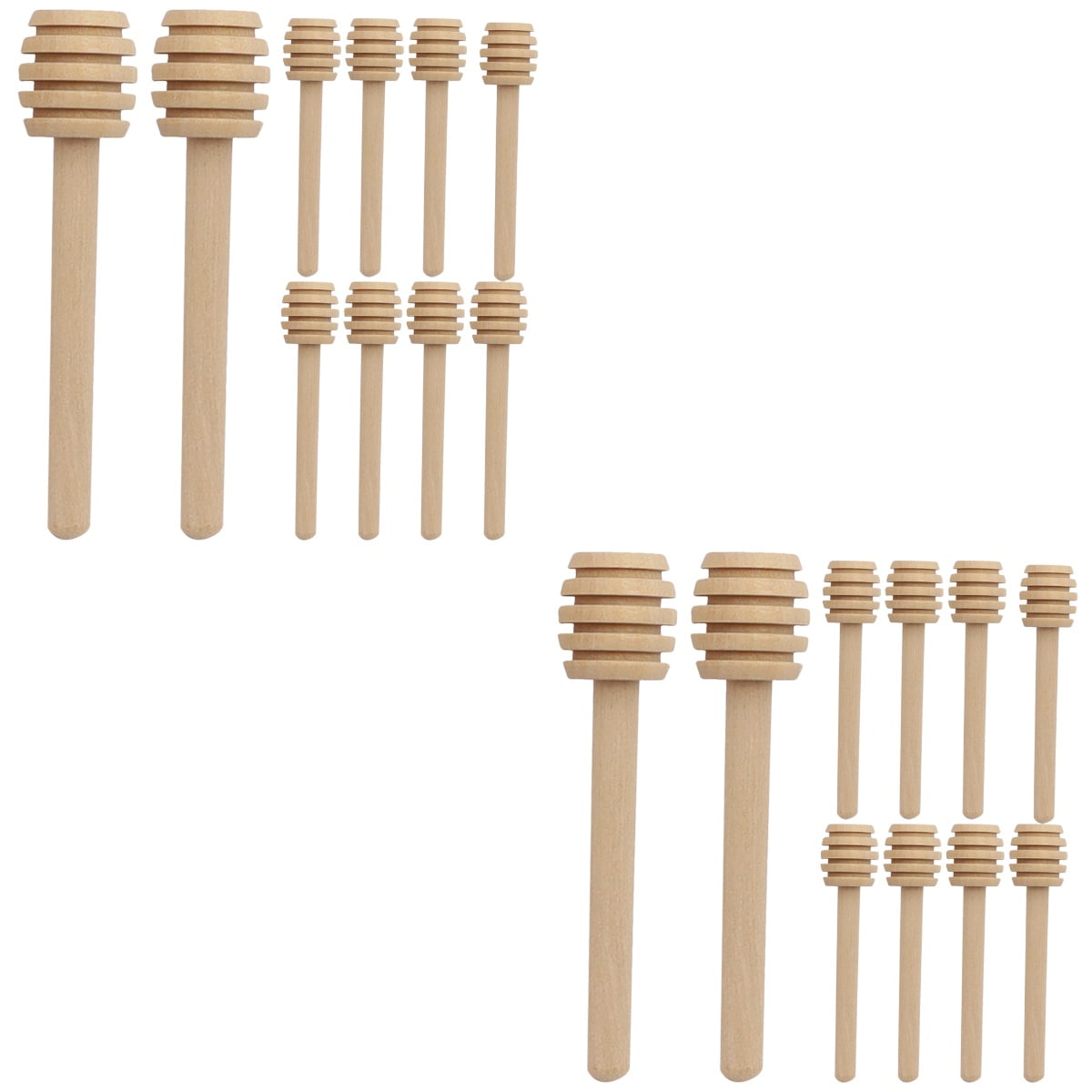 2 Pieces Honey Bucket Wooden Stick Dippers Practical Sticks - Walmart.com