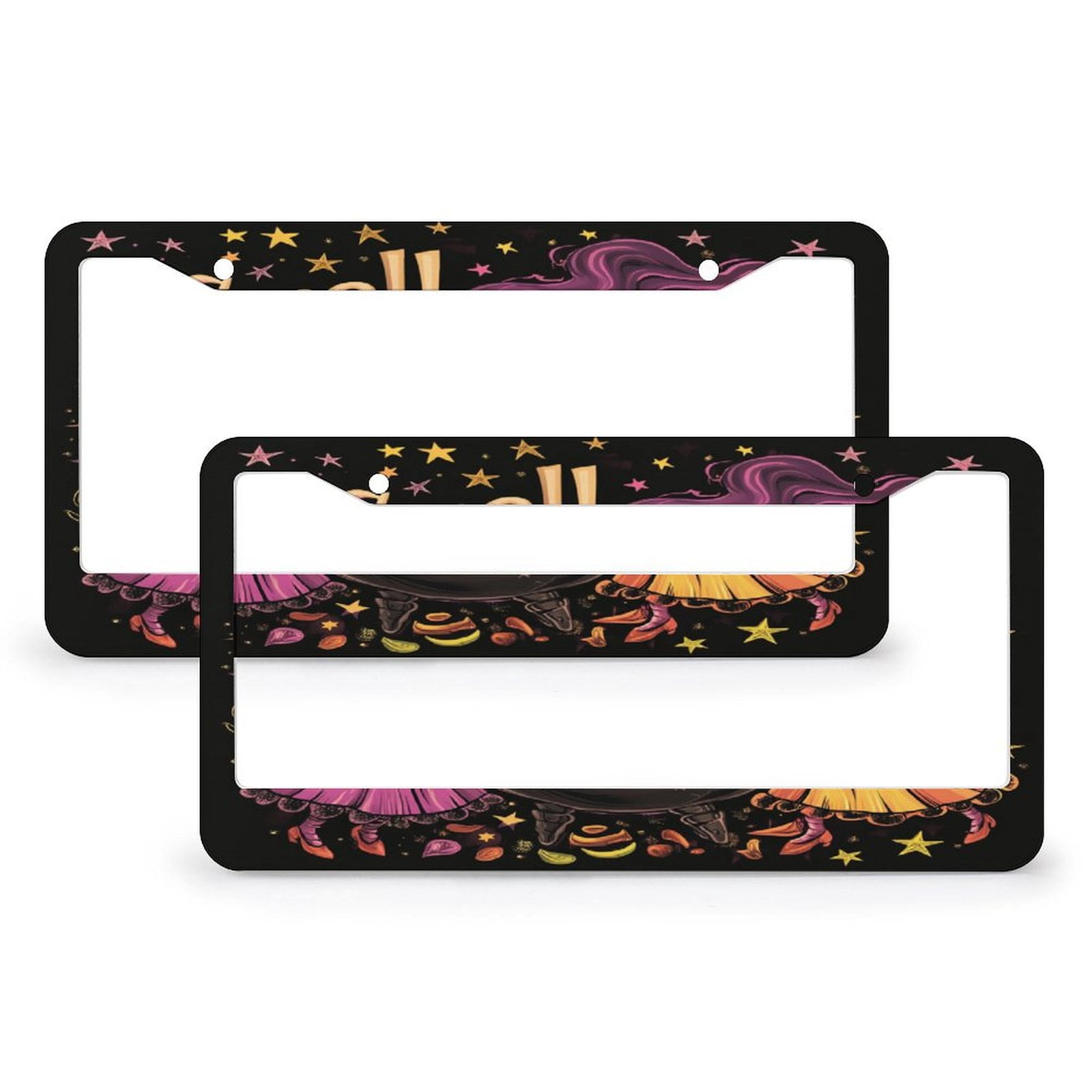 2 Pieces I Smell Children Halloween Witch Sister License Plate Cover ...