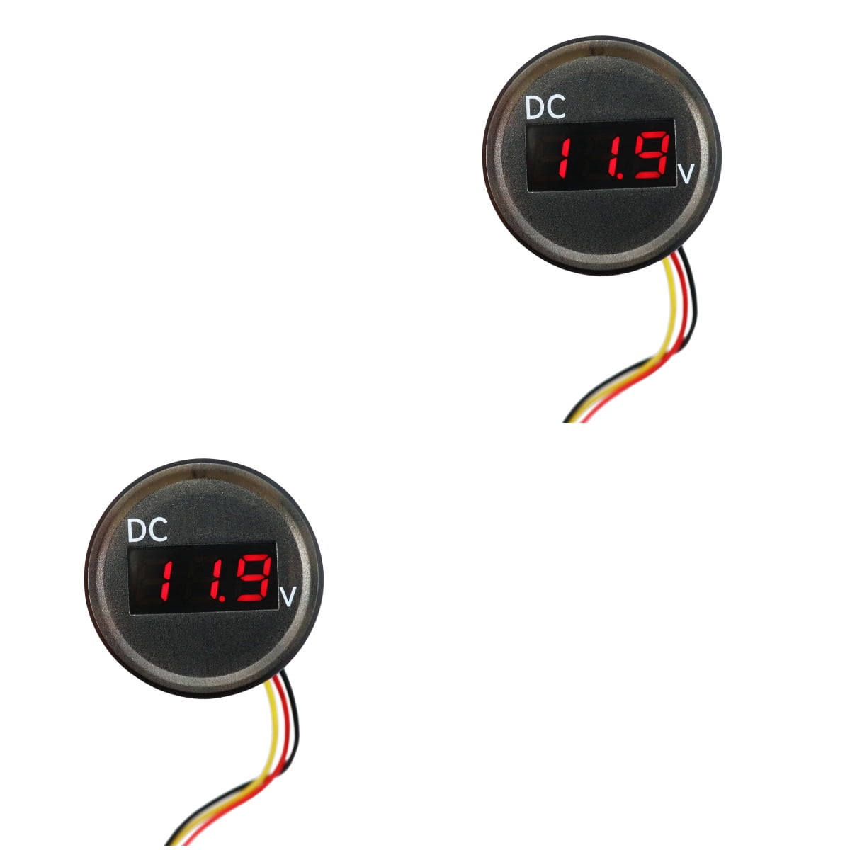 2 Pieces IP Waterproof Voltmeter Motorcycle Voltage - Walmart.com