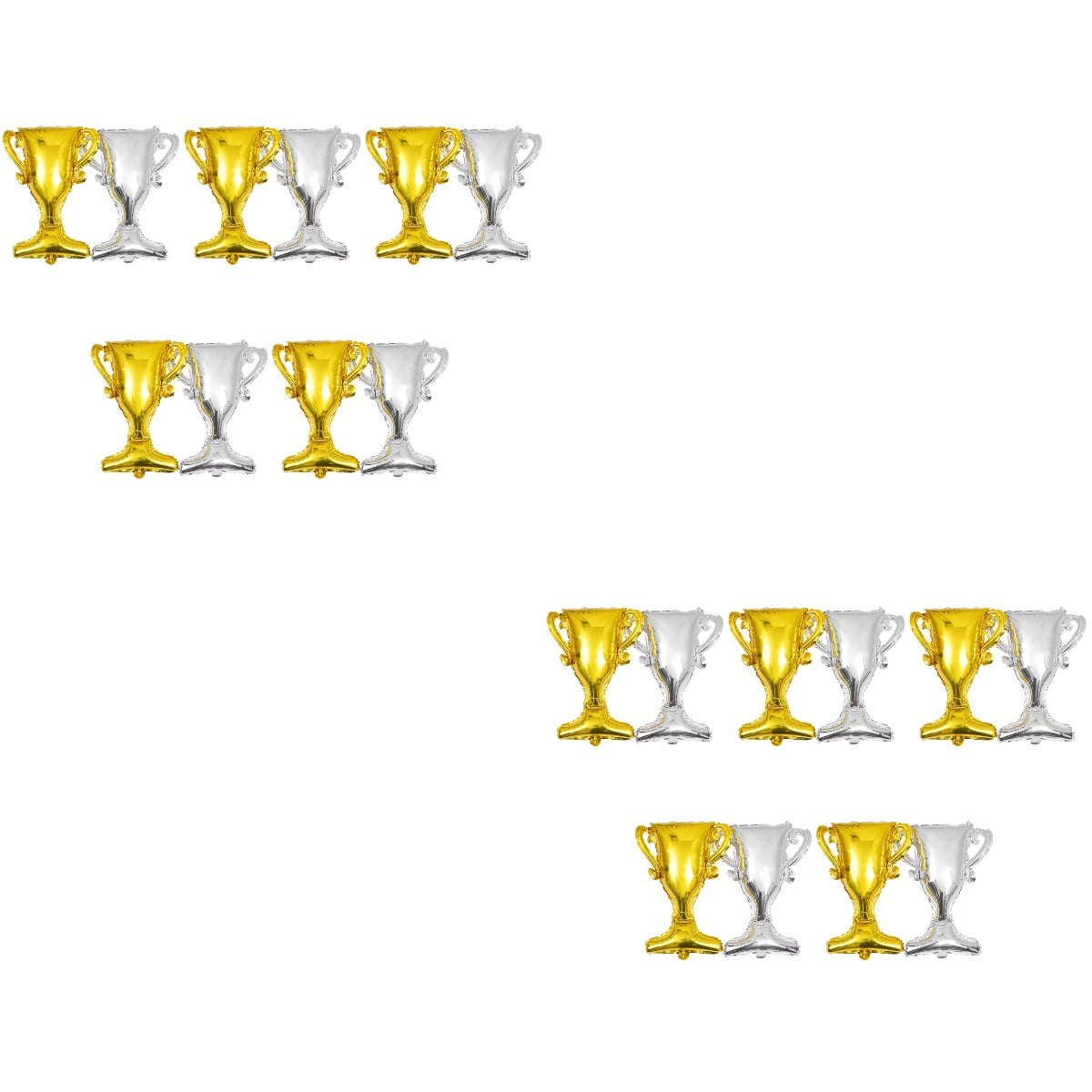 2 Pieces Inflatable Trophy Balloons Foil Garland Party Supplies ...
