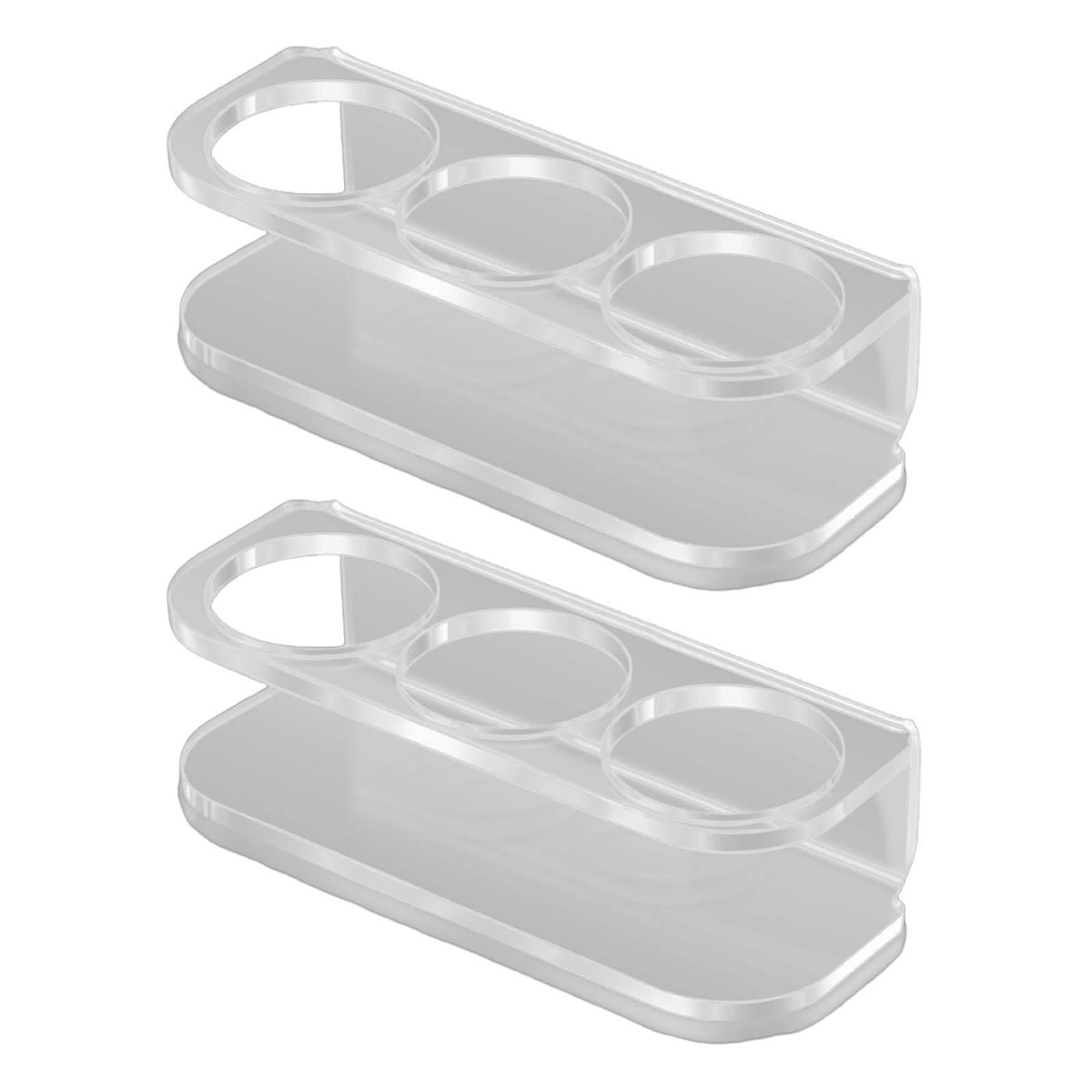 2 Pieces Insulin Storage Boxes Acrylic Bottle Holders Stands Organizer ...