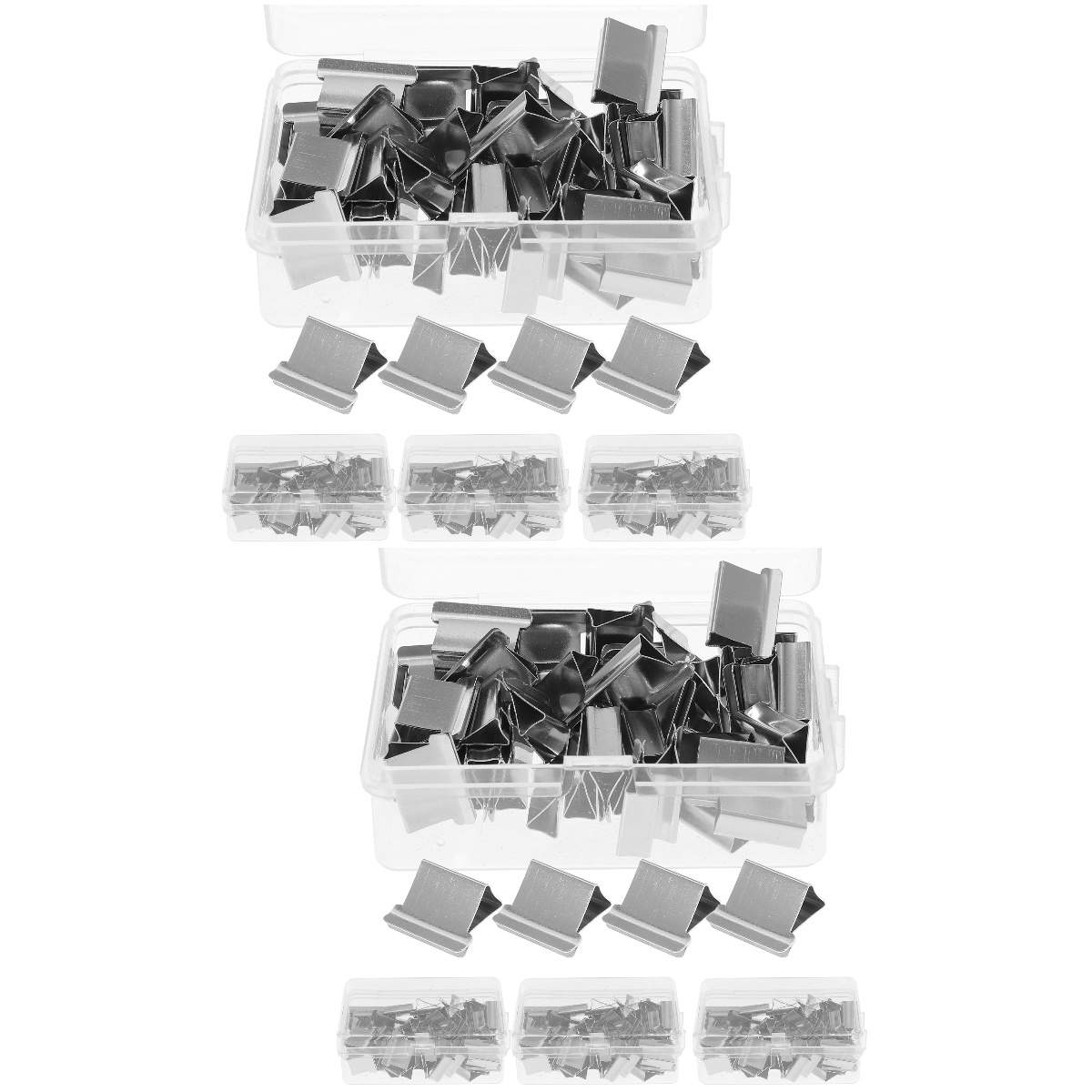 2 Pieces Iron Stapler Clips Compact Binder Refills Trade Marquee Office ...