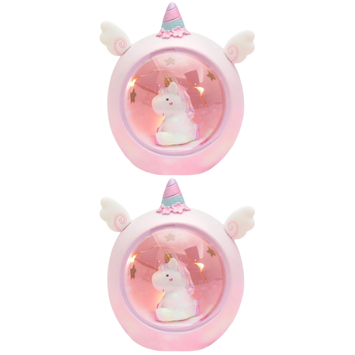 2 Pieces Kids Plastic Drawers Pink Lamp Office - Walmart.com