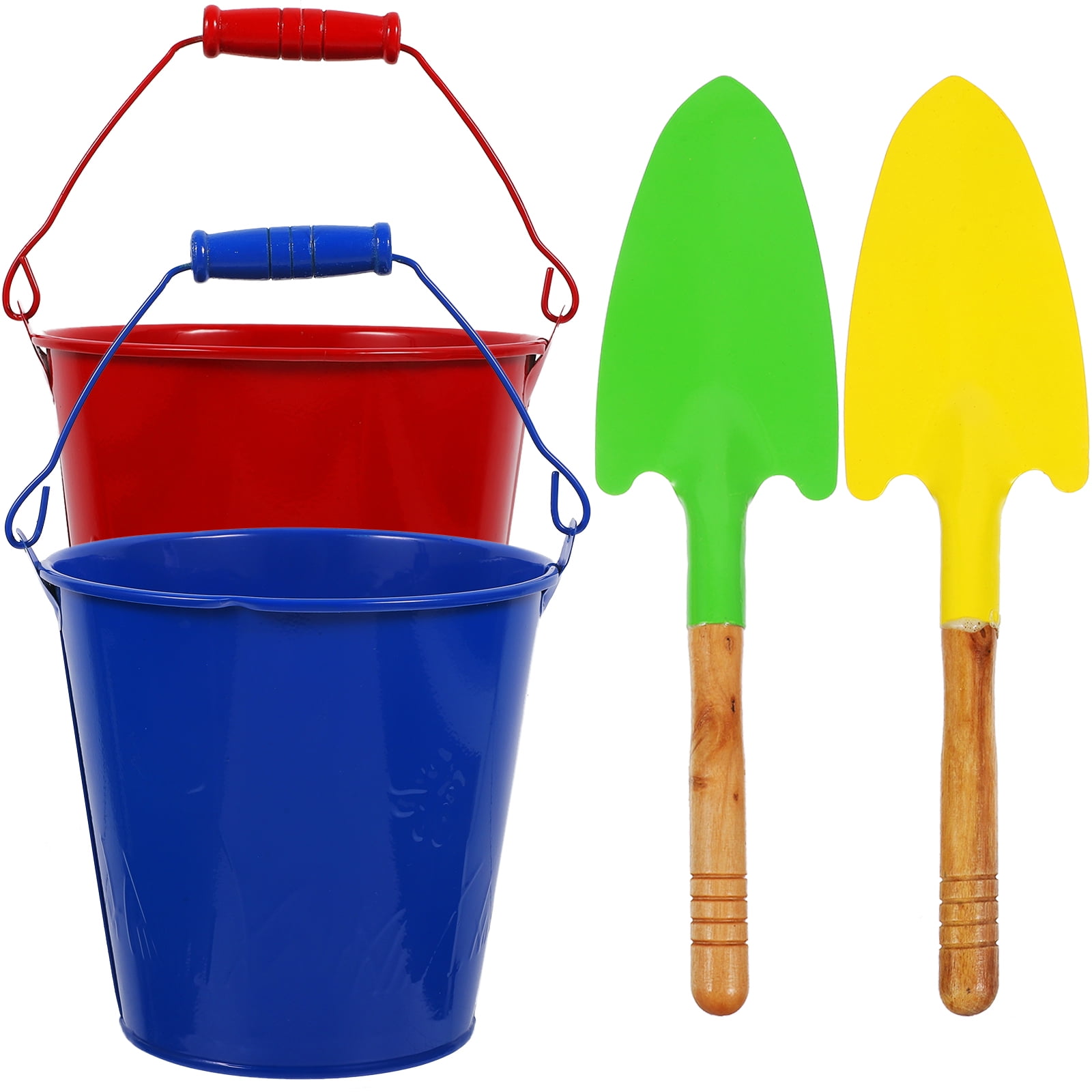 2 Pieces Kids Play Tent Gardening Tin Bucket Child - Walmart.com