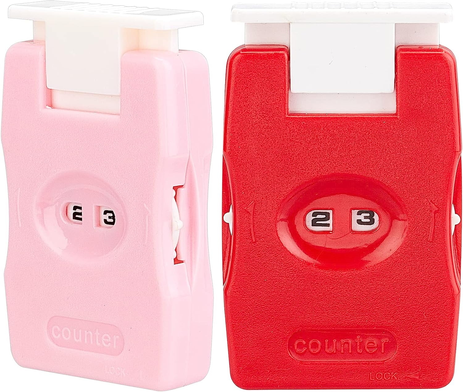 2 Pieces Knitting Stitch Counter Manual Finger Counter Knitting Crochet ...