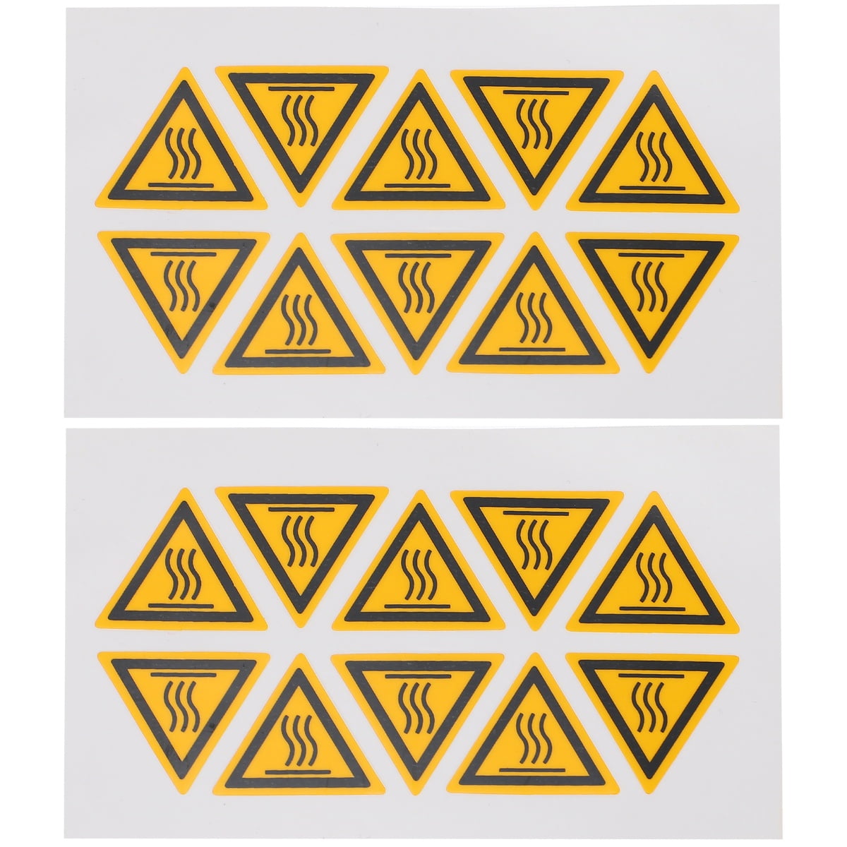 2 Pieces Labels Pay Attention to High Temperature Warning Practical ...