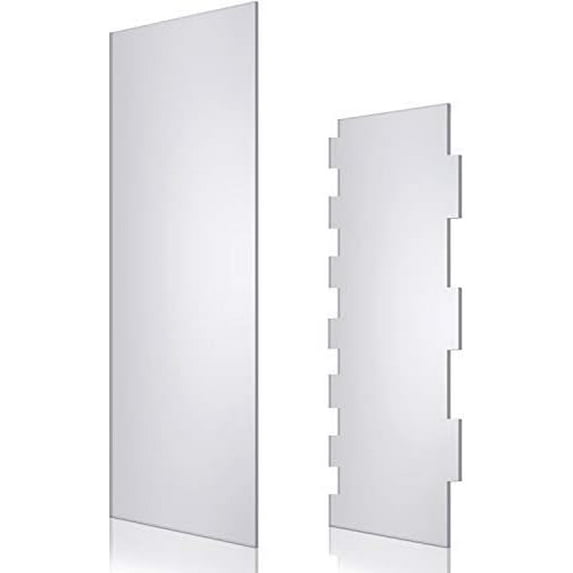 2 Pieces Large Clear Acrylic Cake Scraper Set Smoother Scraper and ...