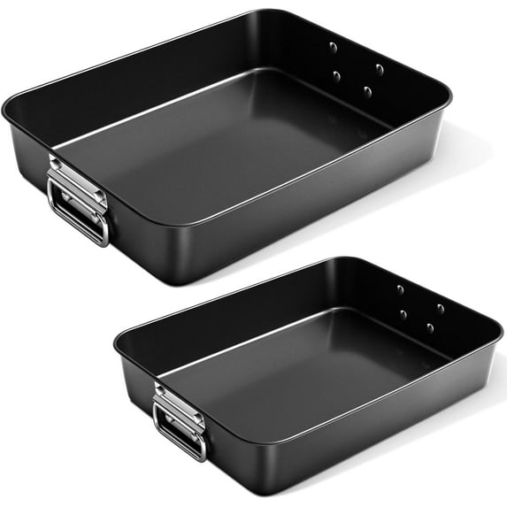 2 Pieces Lasagna Pan 3 Inches Deep Include 13.7 Inch and 16 Baking for ...
