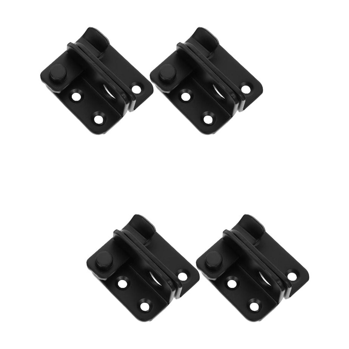 2 Pieces Latch Door Sliding Latches Doors Padlock Bolts Black - Walmart.com