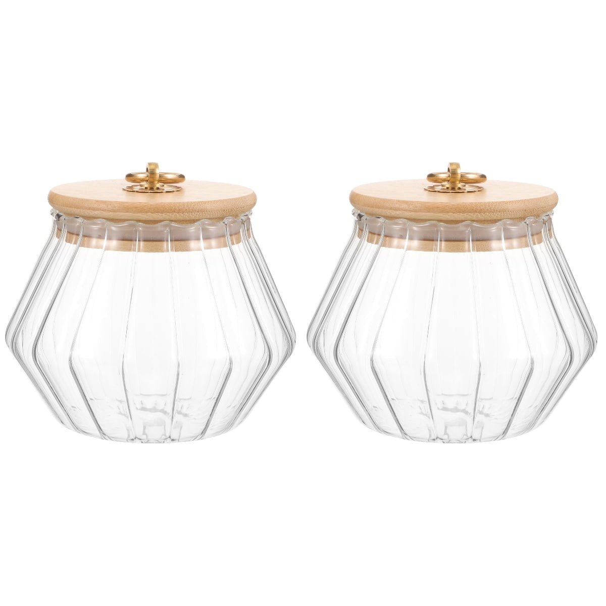 2 Pieces Laundry Powder Container Holder Glass Detergent Jar with Lid ...