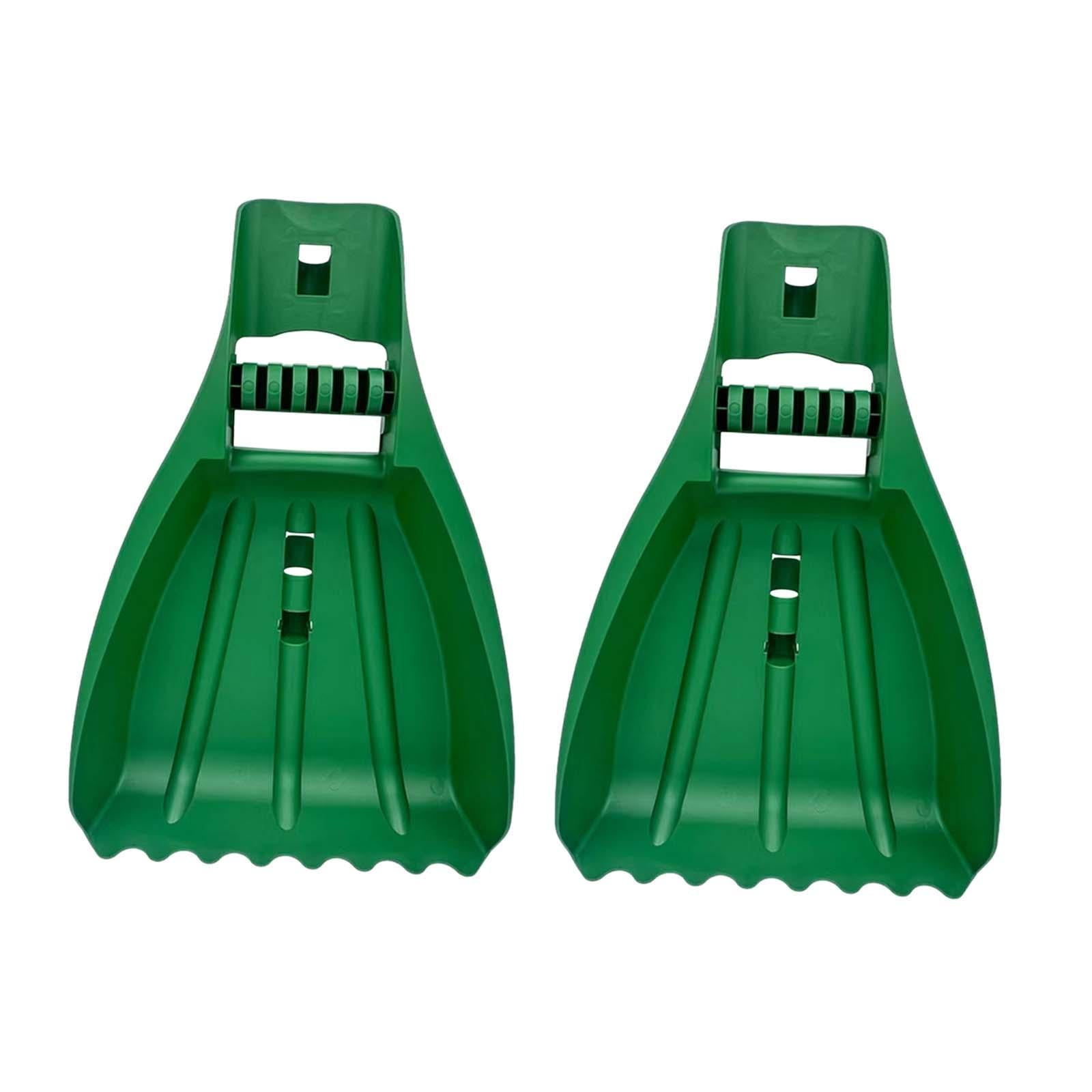 2 Pieces Leaf Scoops and Claws Leaves Removal Handheld Garden Tool with ...