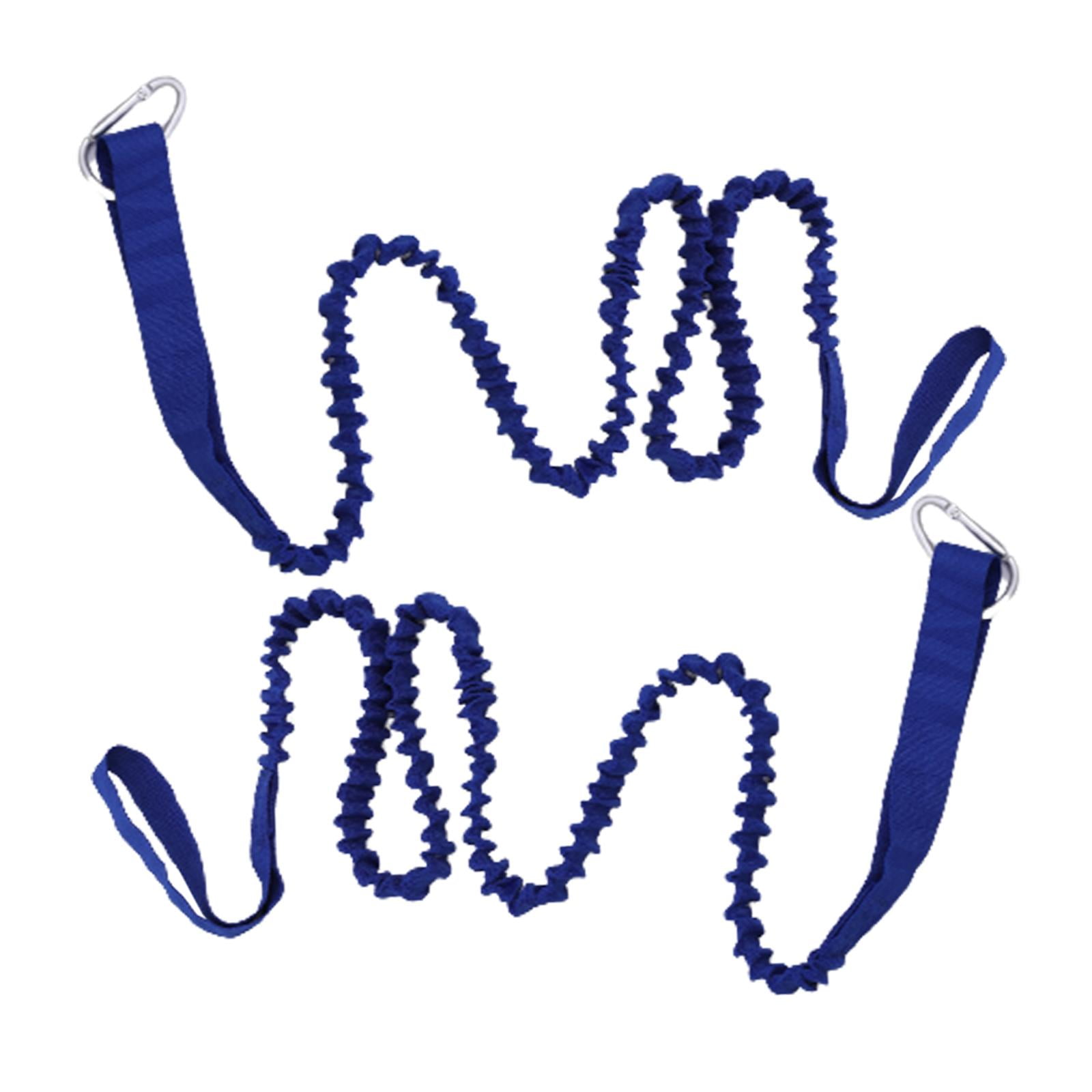2 Pieces Leash Stretchable Paddle Rope Adjustable Kayak Coiled Rod ...