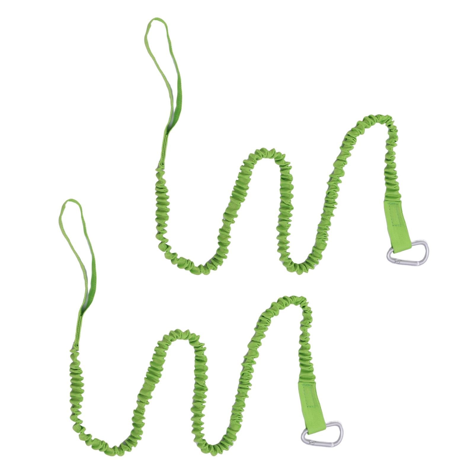 2 Pieces Leash Stretchable Paddle Rope Adjustable Kayak Coiled Rod ...