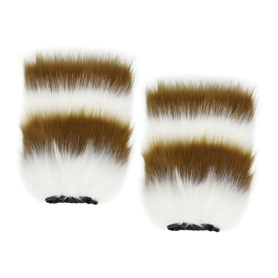 2 Pieces Leg Warmers Boot Cuffs Accessories Plush Fabric for Women's ...