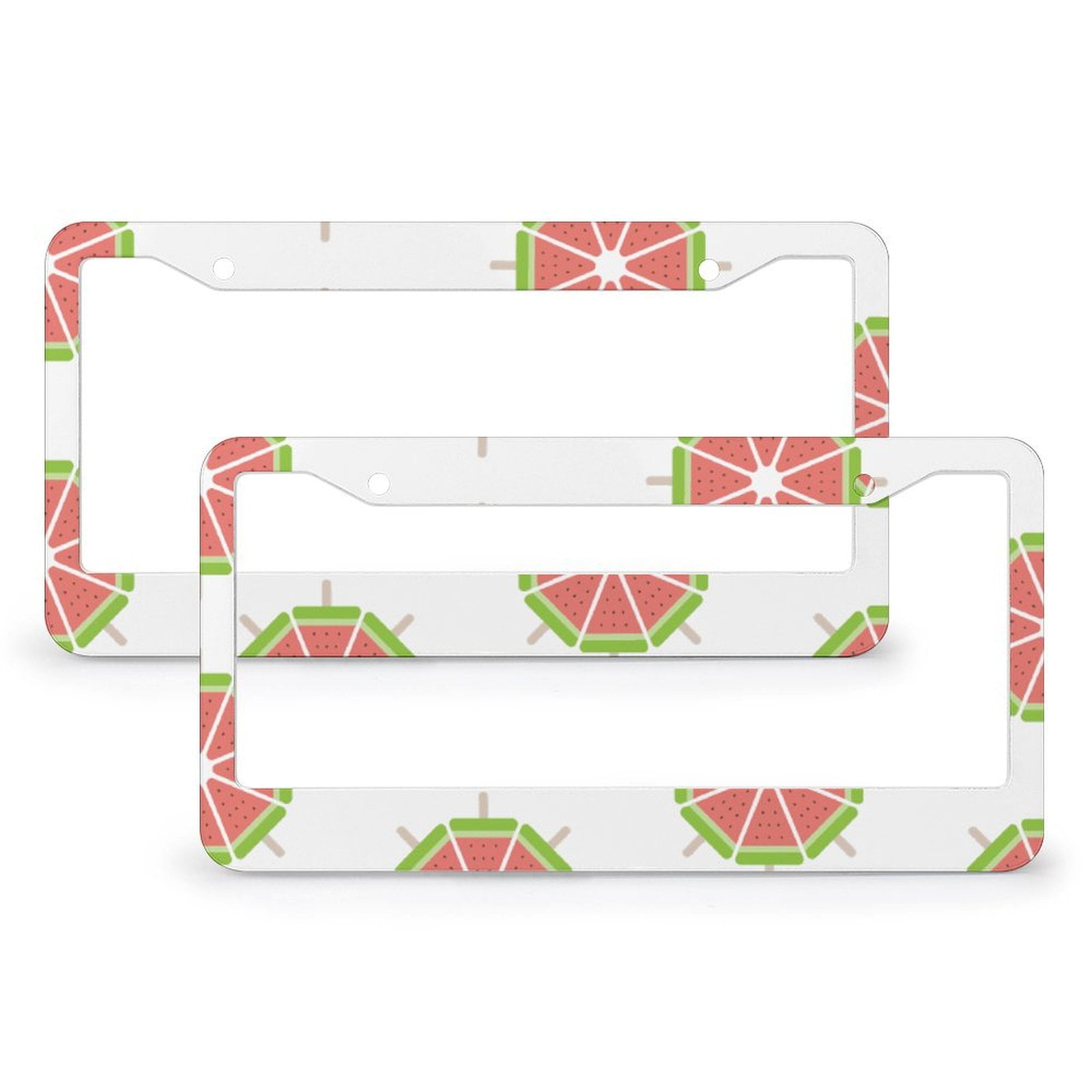 2 Pieces Lemon Fruit Ice Cream License Plate Frames Lemon Summer ...