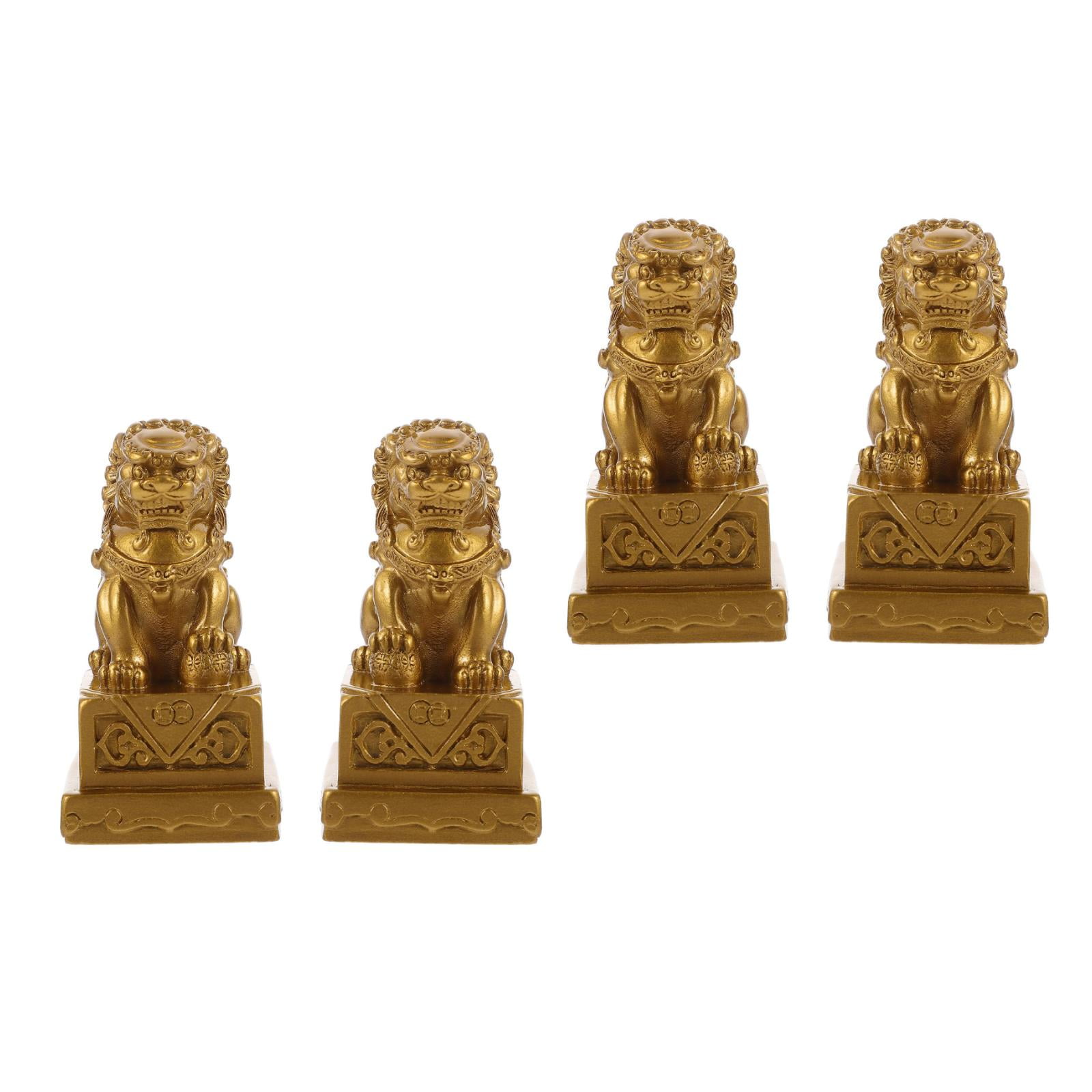 2 Pieces Lion Animal Wild Animals Statues Figurines - Walmart.com