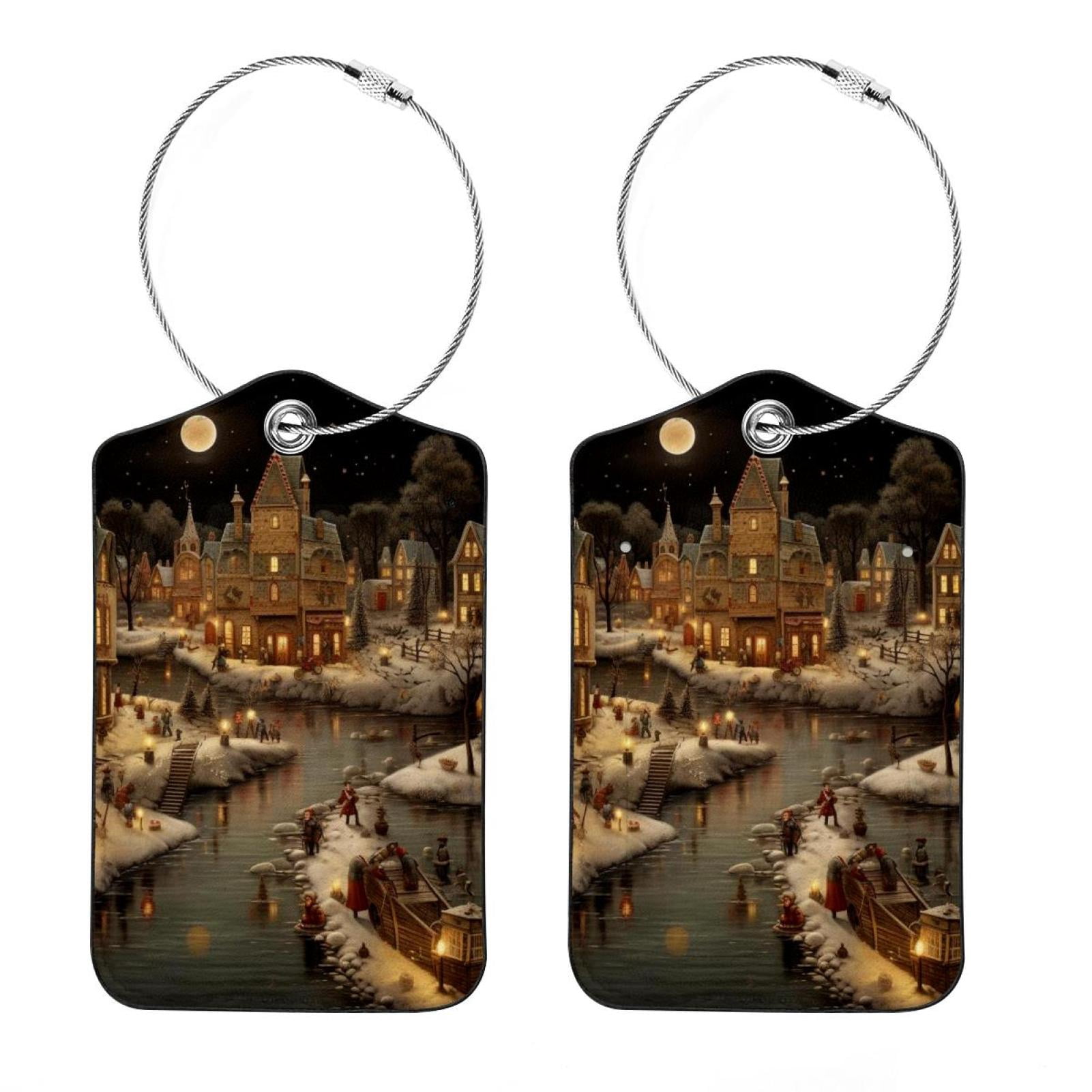 2 Pieces Luggage Tag for Suitcases, Baggage Tags Identifiers for Travel ...