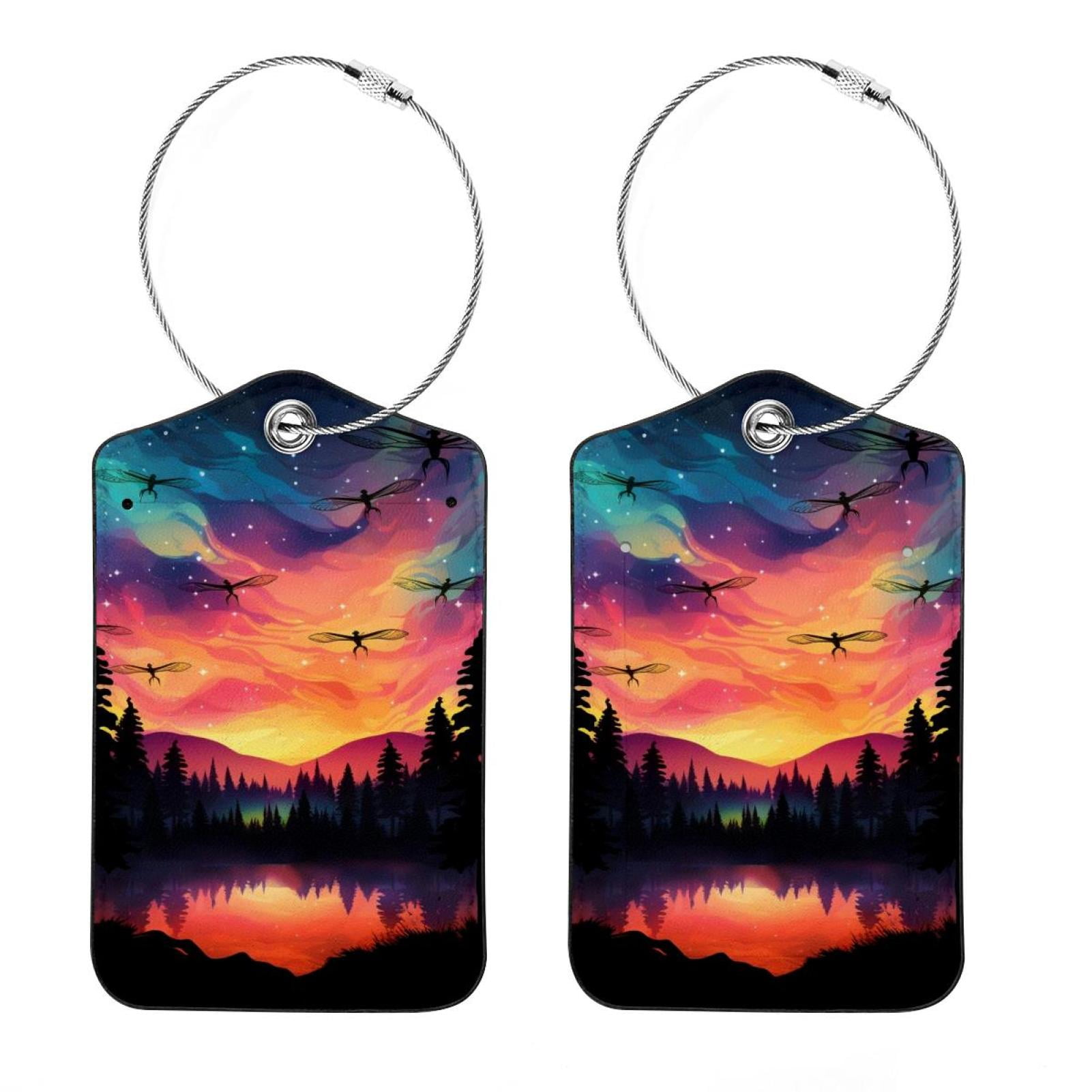 2 Pieces Luggage Tag for Suitcases, Baggage Tags Identifiers for Travel ...