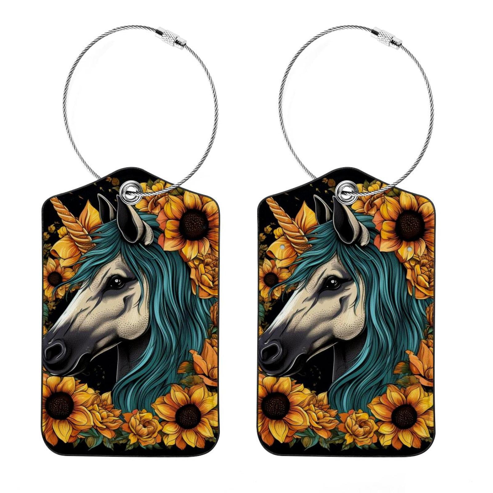 2 Pieces Luggage Tag for Suitcases, Baggage Tags Identifiers for Travel ...