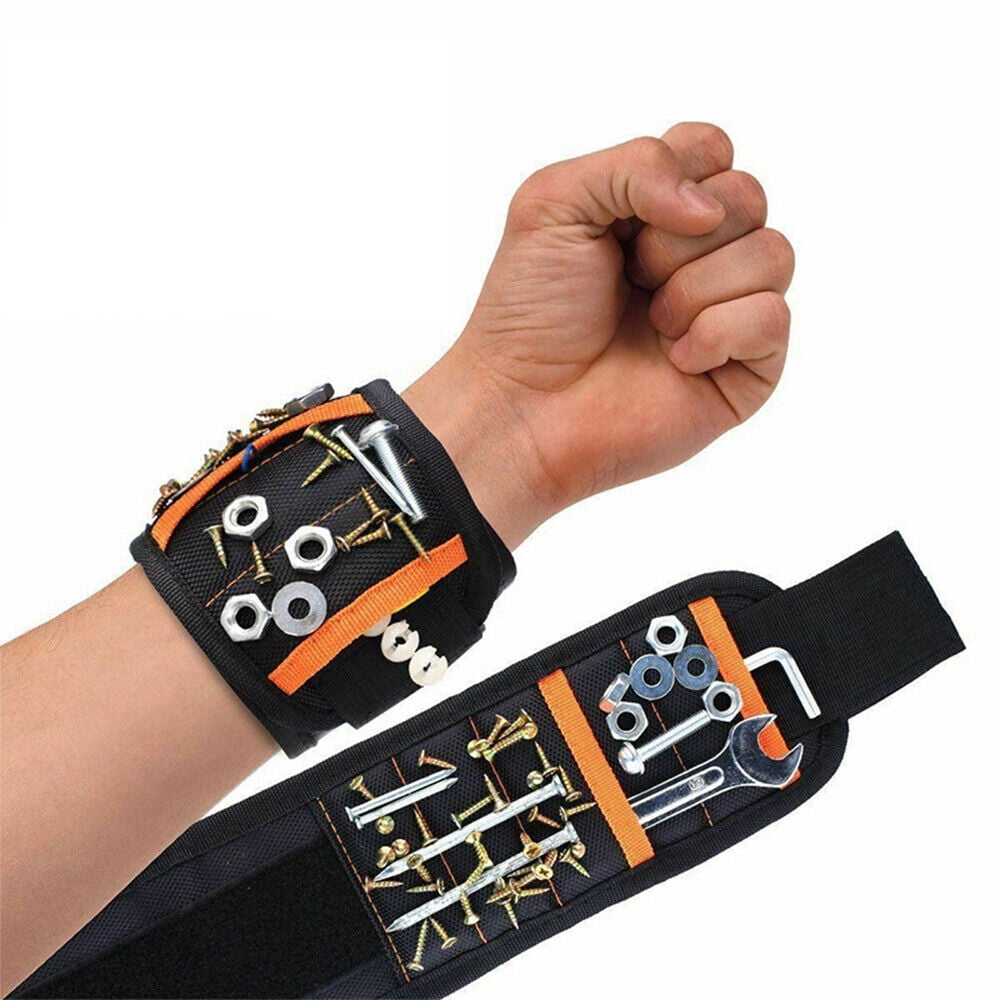 2 Pieces Magnetic Wristband with 15 Strong Magnets for Holding Screws ...