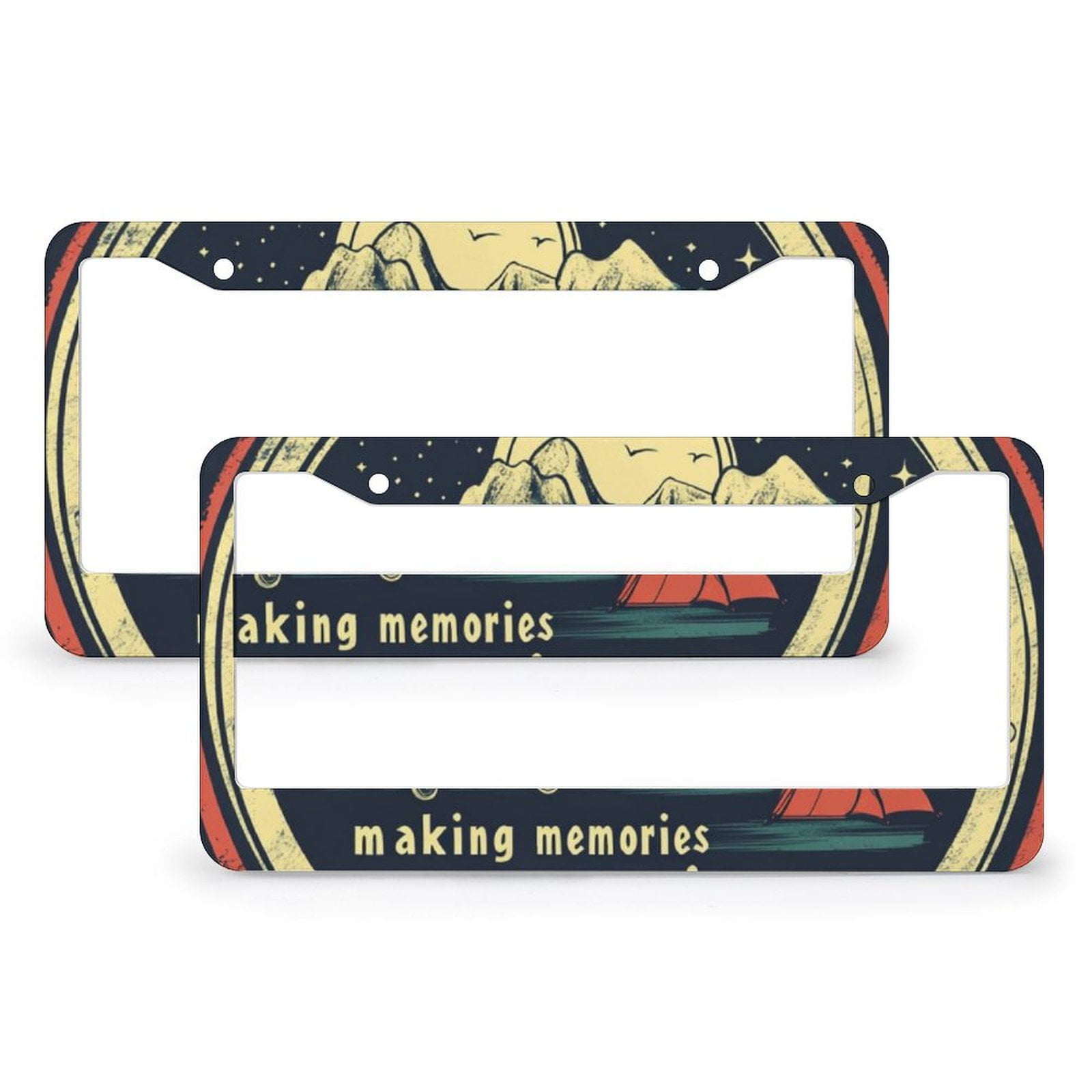 2 Pieces Making Memories One Campsite at A Time License Plate Frame ...