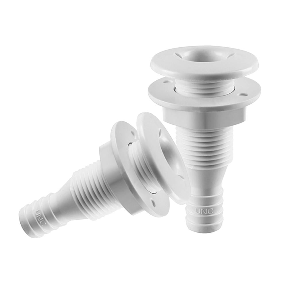 2 Pieces Marine Thru Hull Fitting Through Hull Connector, Fits 2 Size ...