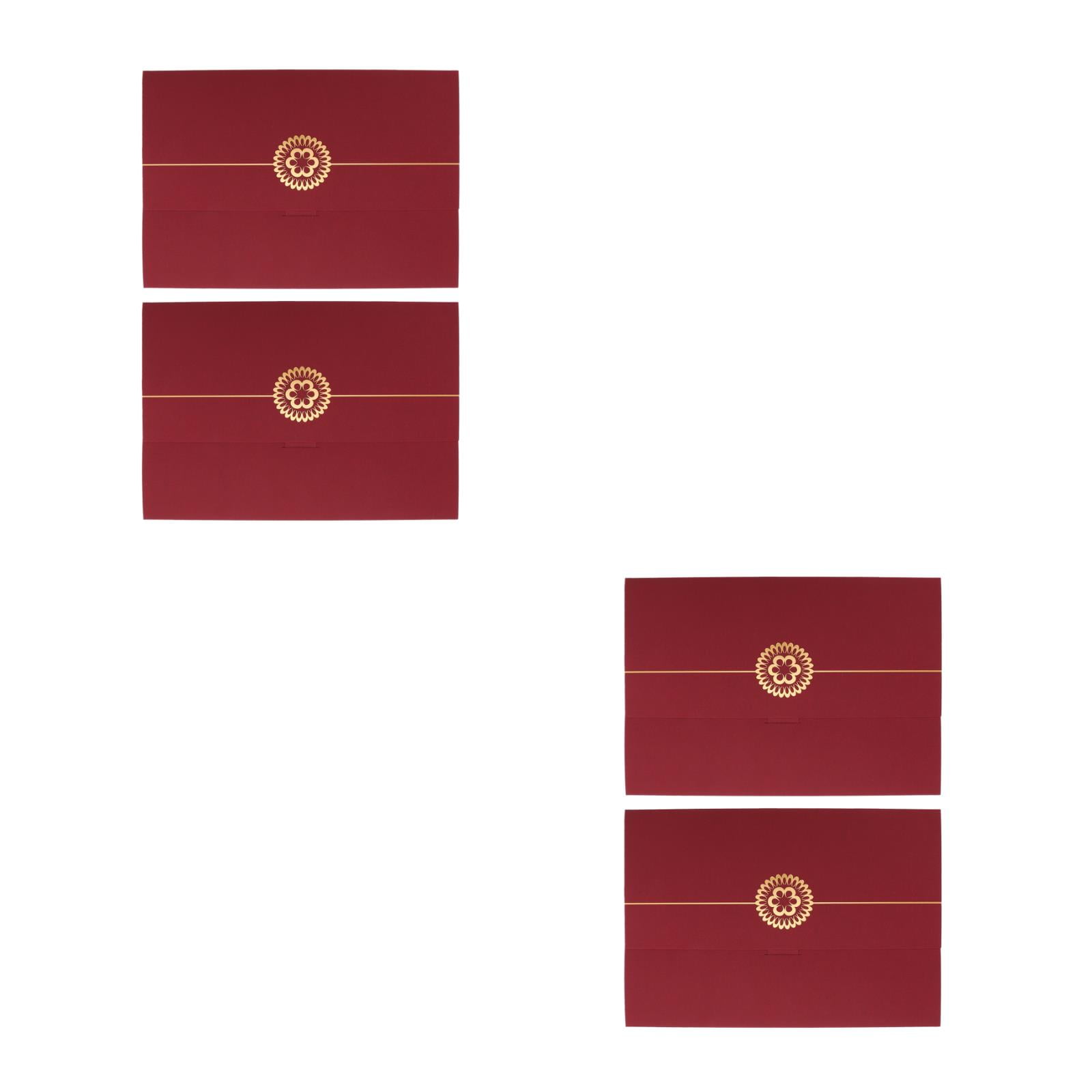 2 Pieces Marriage Certificate Folder Honor Cover Envelope Diploma ...