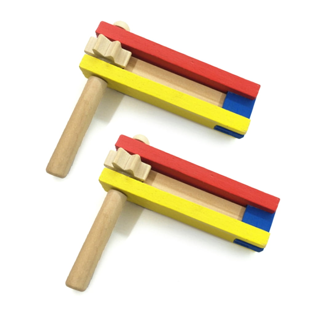 2 Pieces Matraca Wood Toy For Children For Home And Classroom Play ...